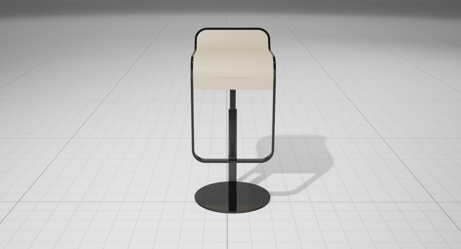 3d Unreal Lem Piston Bar Stool
