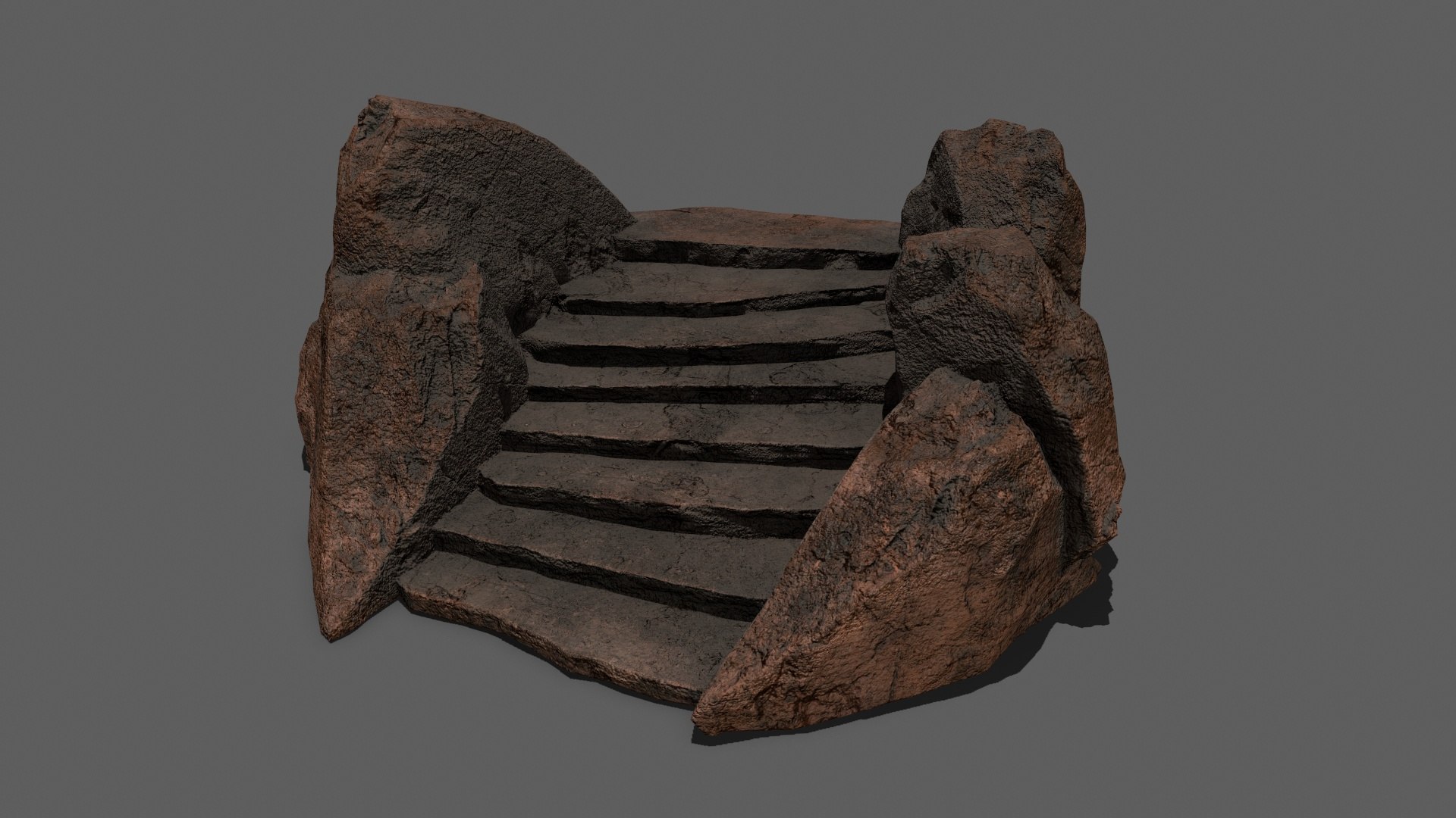 3D Stone Staircase Model - TurboSquid 1985029