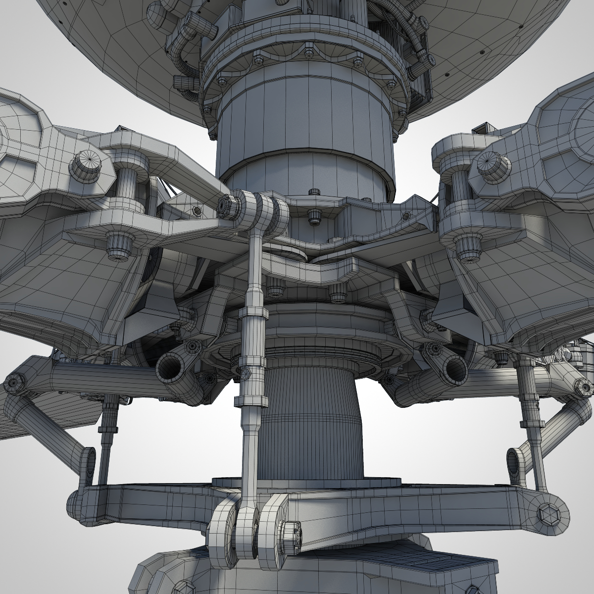 3dsmax main rotor head ah-64 apache