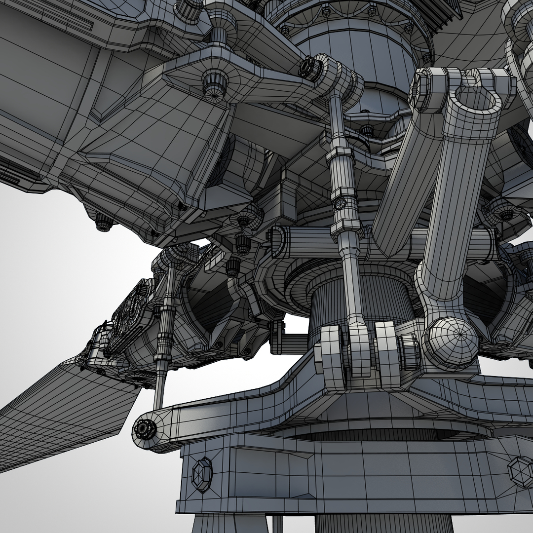 3dsmax main rotor head ah-64 apache