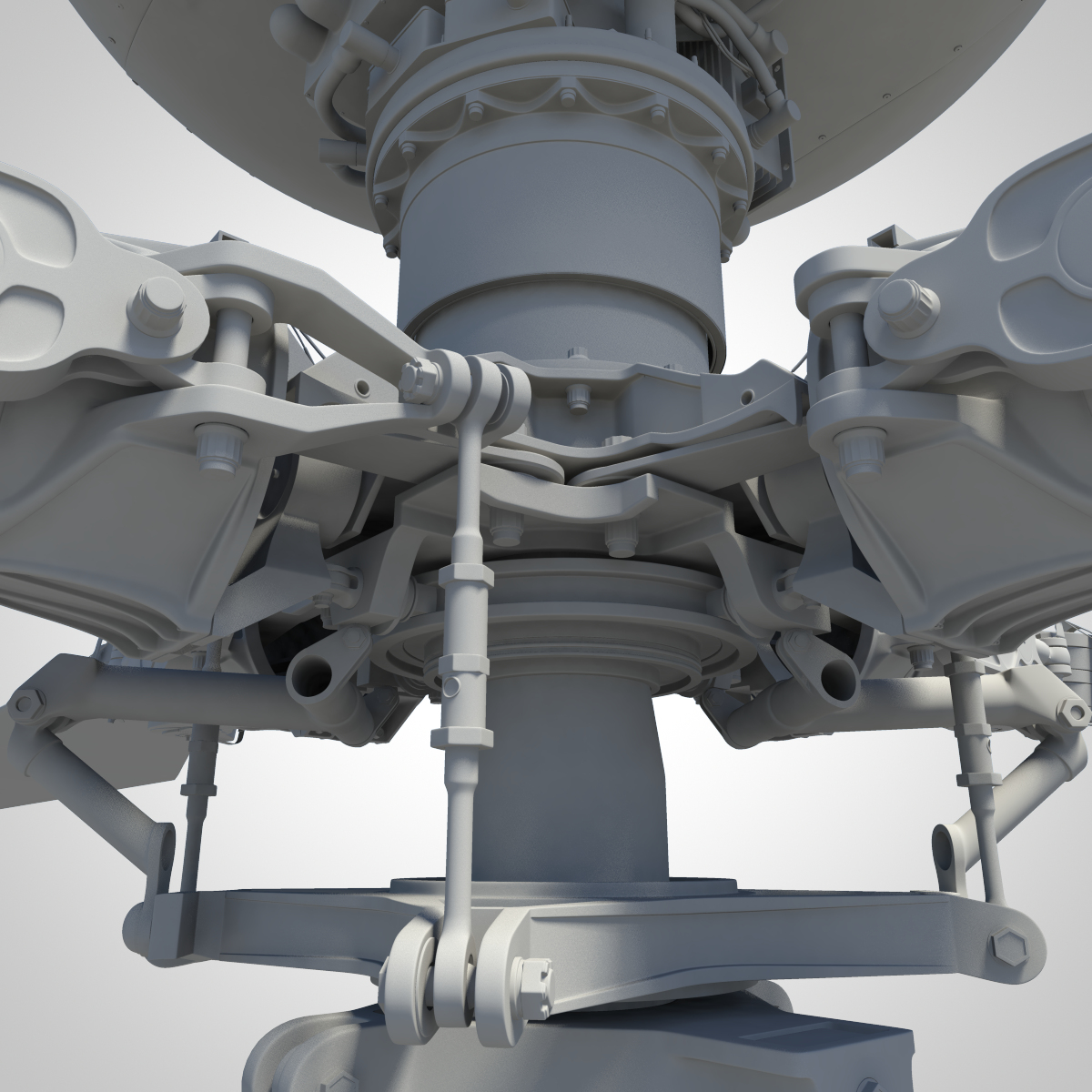3dsmax main rotor head ah-64 apache