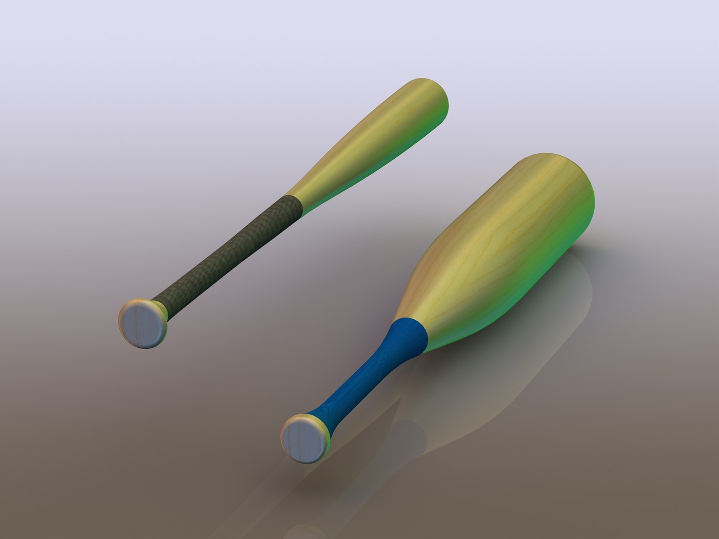 Wood Baseball Bat - 33 Inch 3D model - TurboSquid 2160376