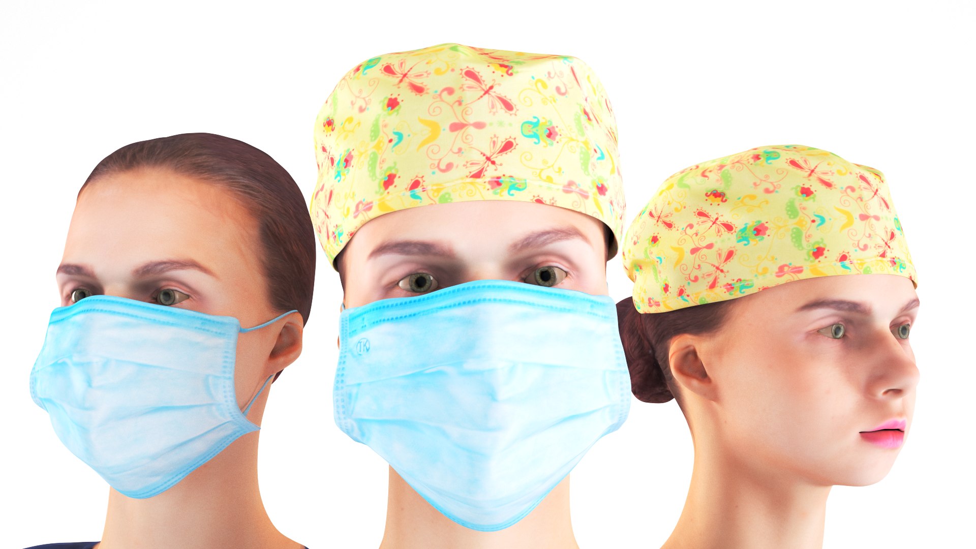 Photogrammetry human uniform nurse 3D model - TurboSquid 1443580