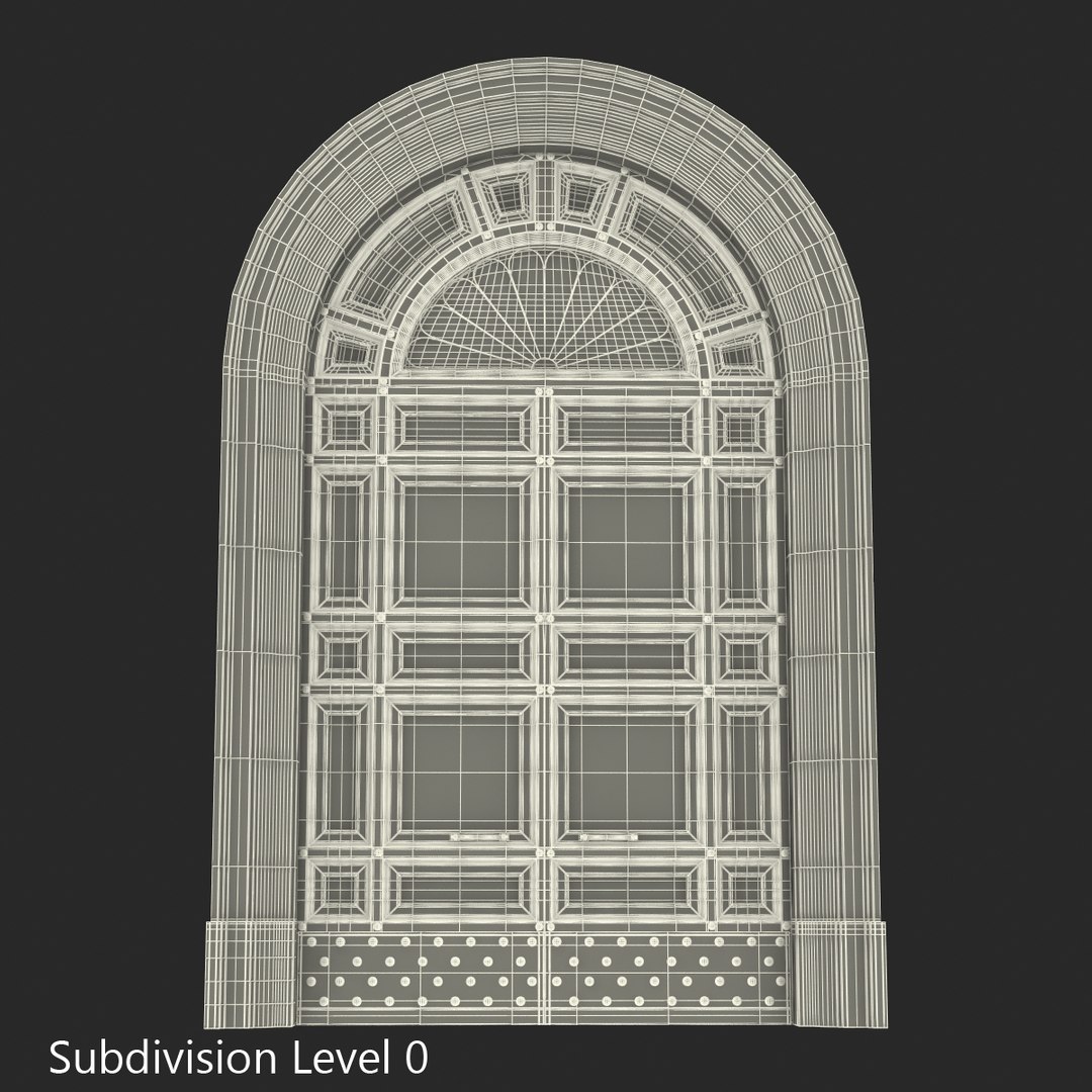 door greco roman 3d max