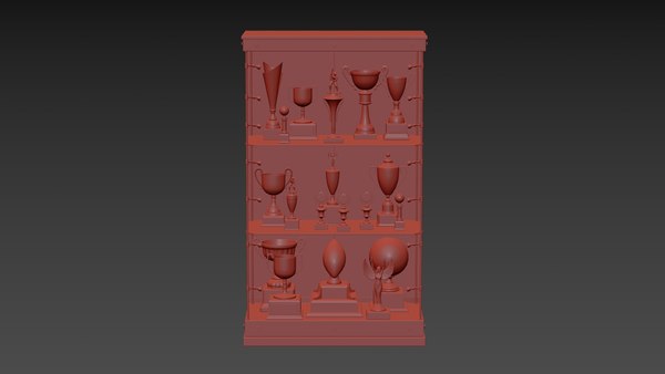 3D realistic trophy case - TurboSquid 1450327