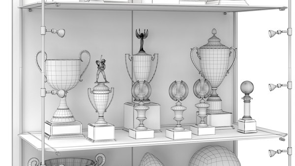 3D realistic trophy case - TurboSquid 1450327