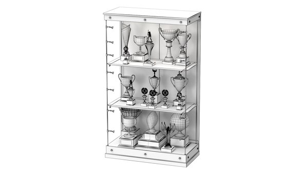 3D realistic trophy case - TurboSquid 1450327