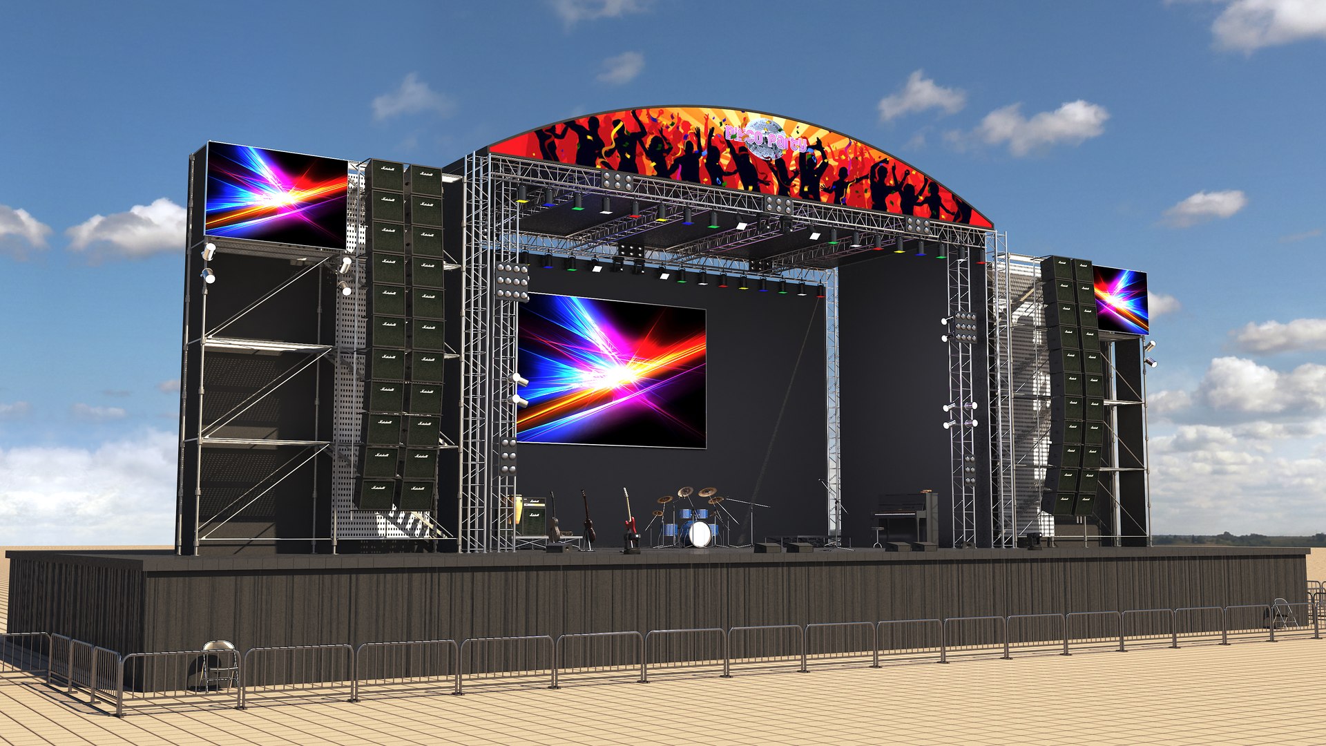 3D Concert Scene - TurboSquid 1598885