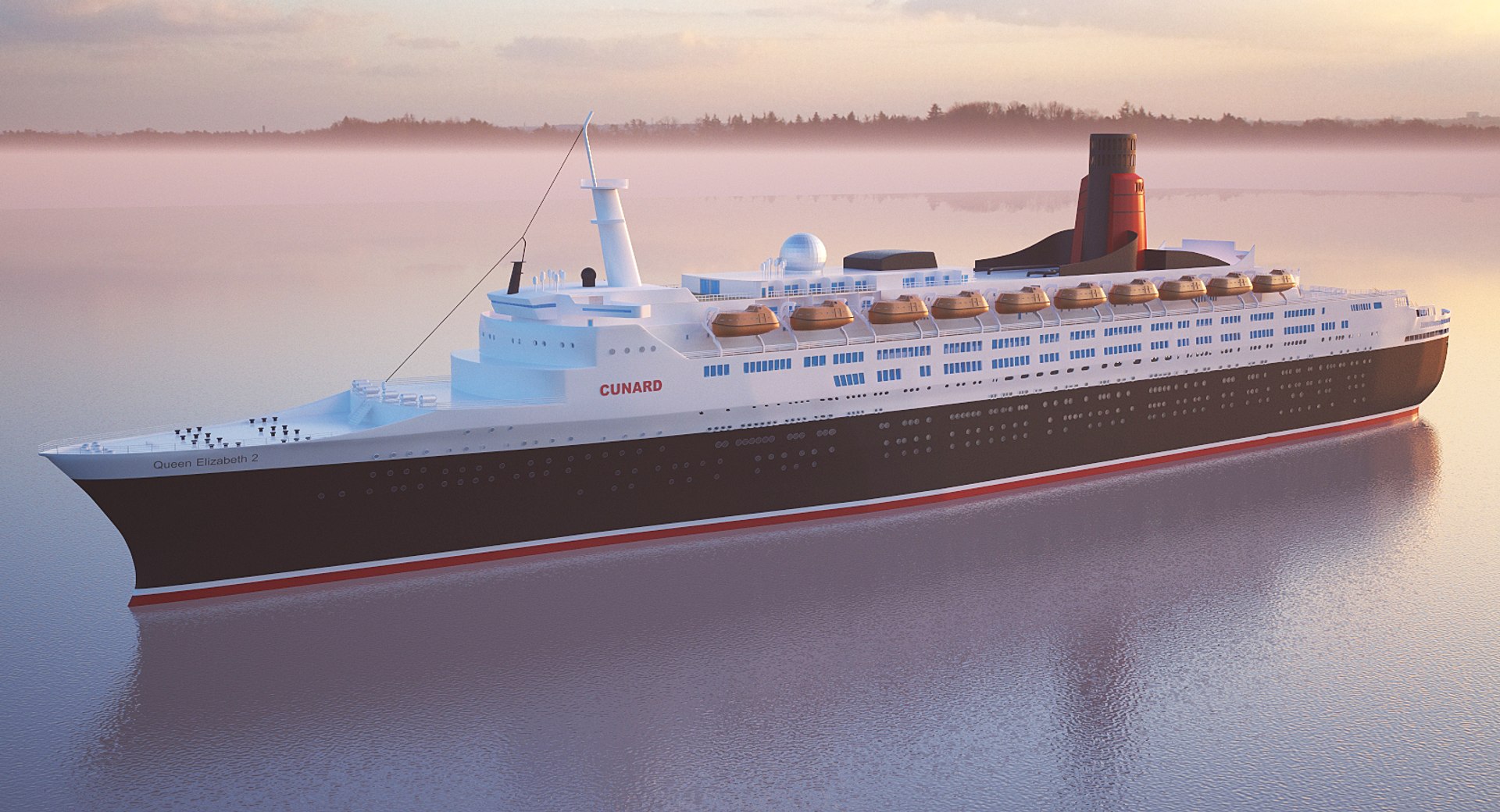 Steam vehicles train cruise ship 3D model - TurboSquid 1335834