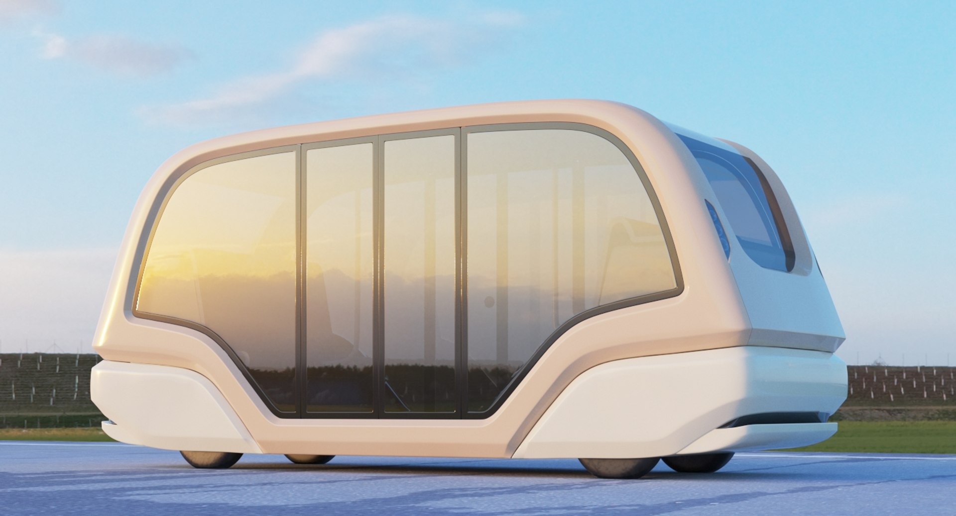 3D Electric Pod Bus - TurboSquid 1306597