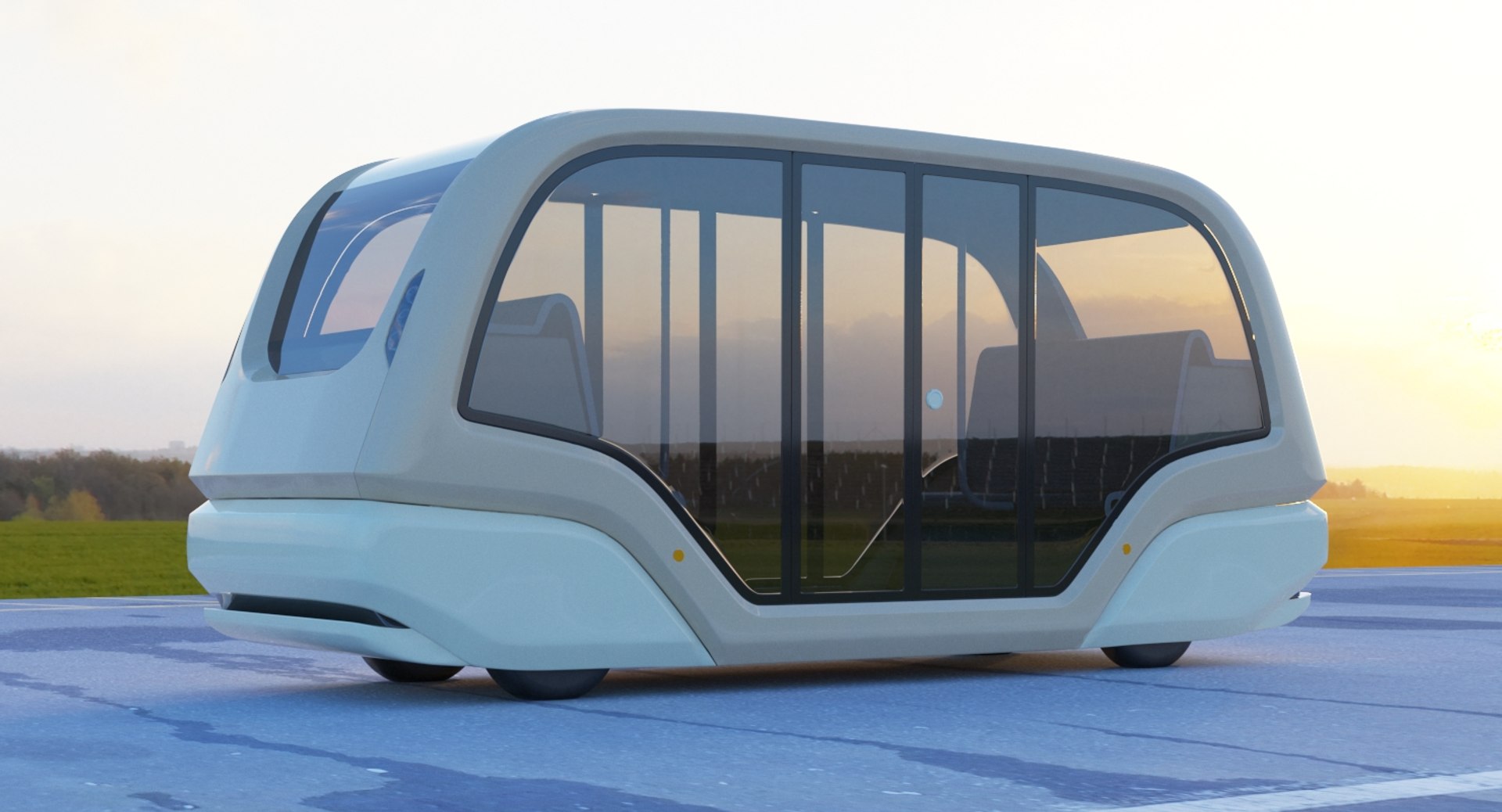 3D Electric Pod Bus - TurboSquid 1306597