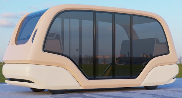 3D electric pod bus - TurboSquid 1306597