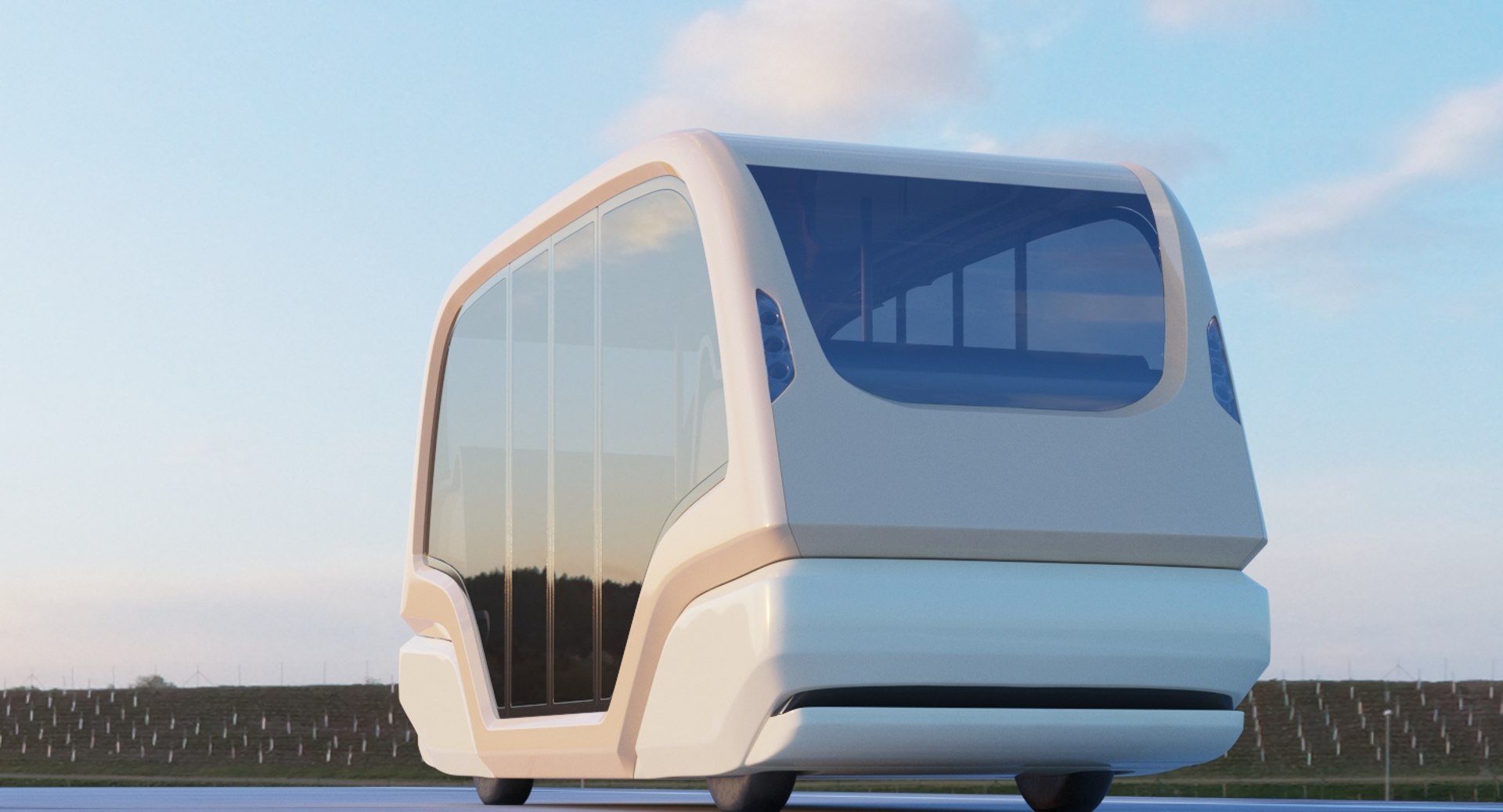 3D Electric Pod Bus - TurboSquid 1306597
