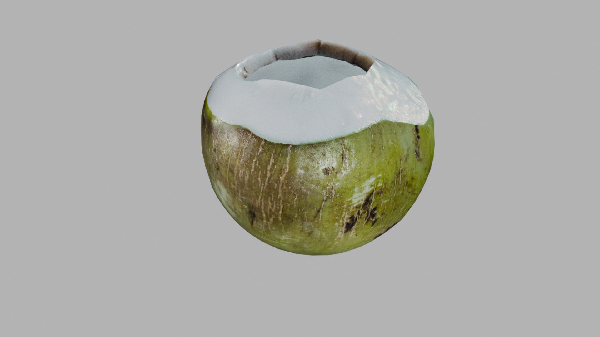 3D Realistic Green Tropical Coconut - TurboSquid 2289787