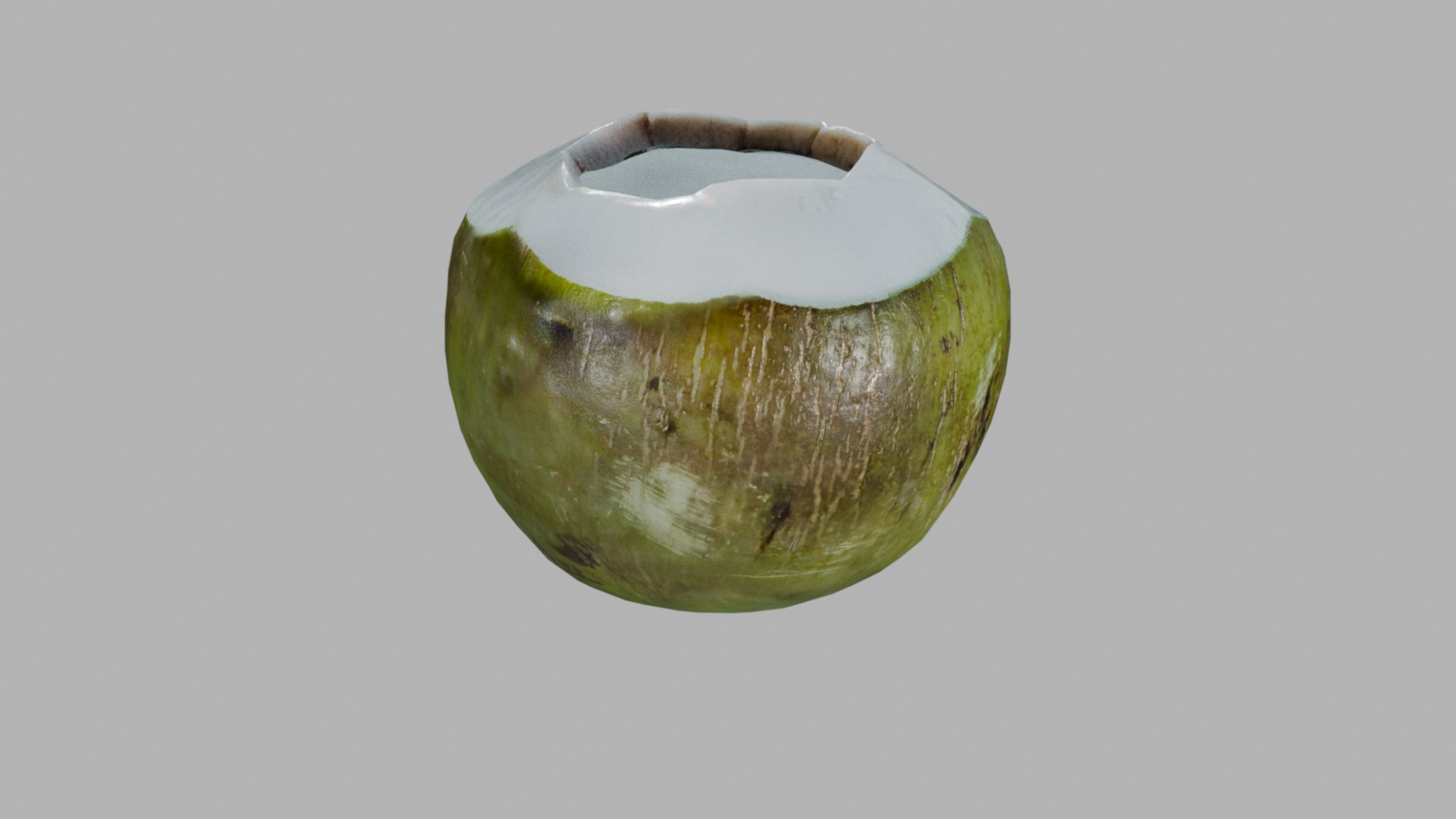 3D Realistic Green Tropical Coconut - TurboSquid 2289787