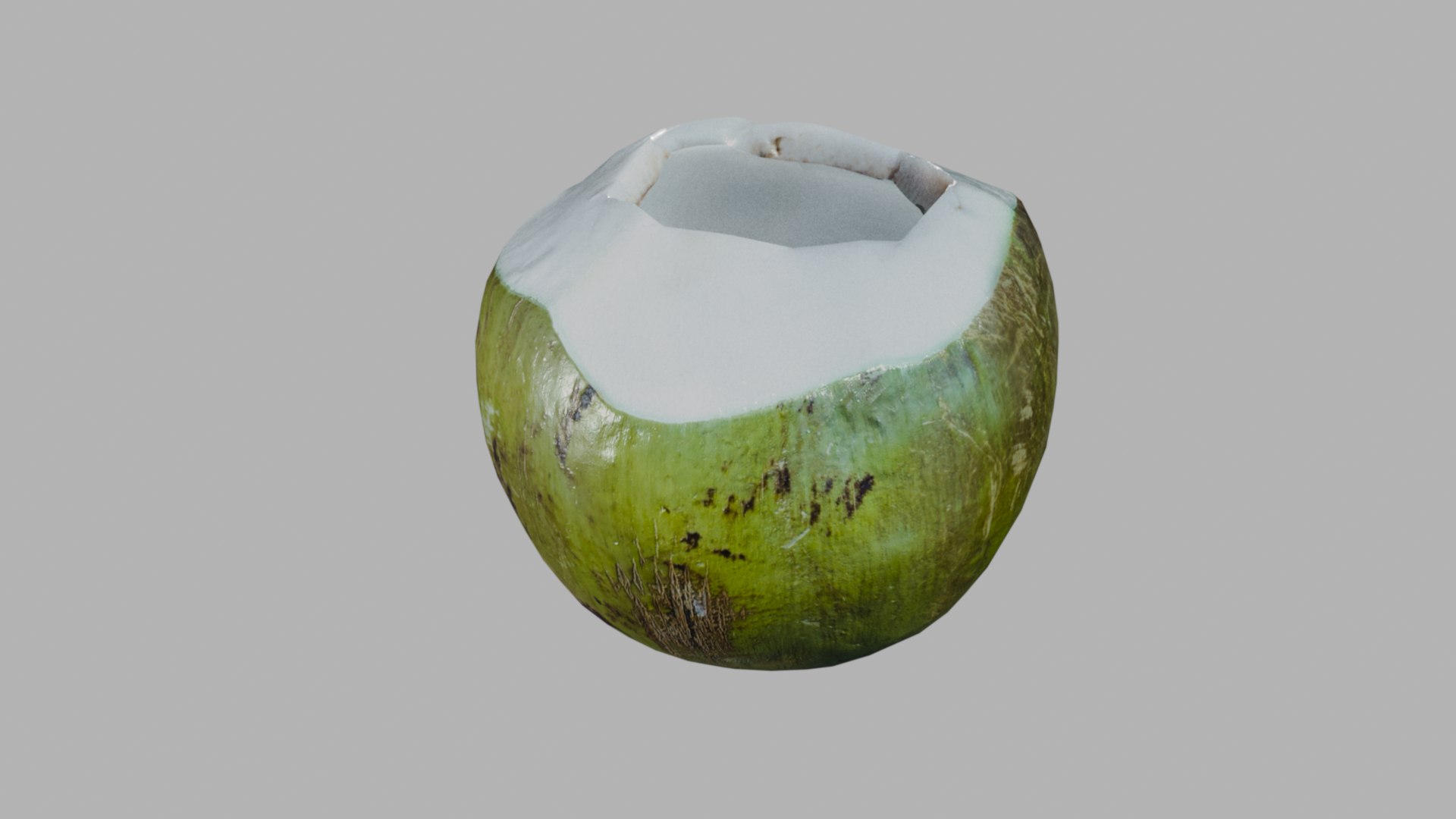 3D Realistic Green Tropical Coconut - TurboSquid 2289787