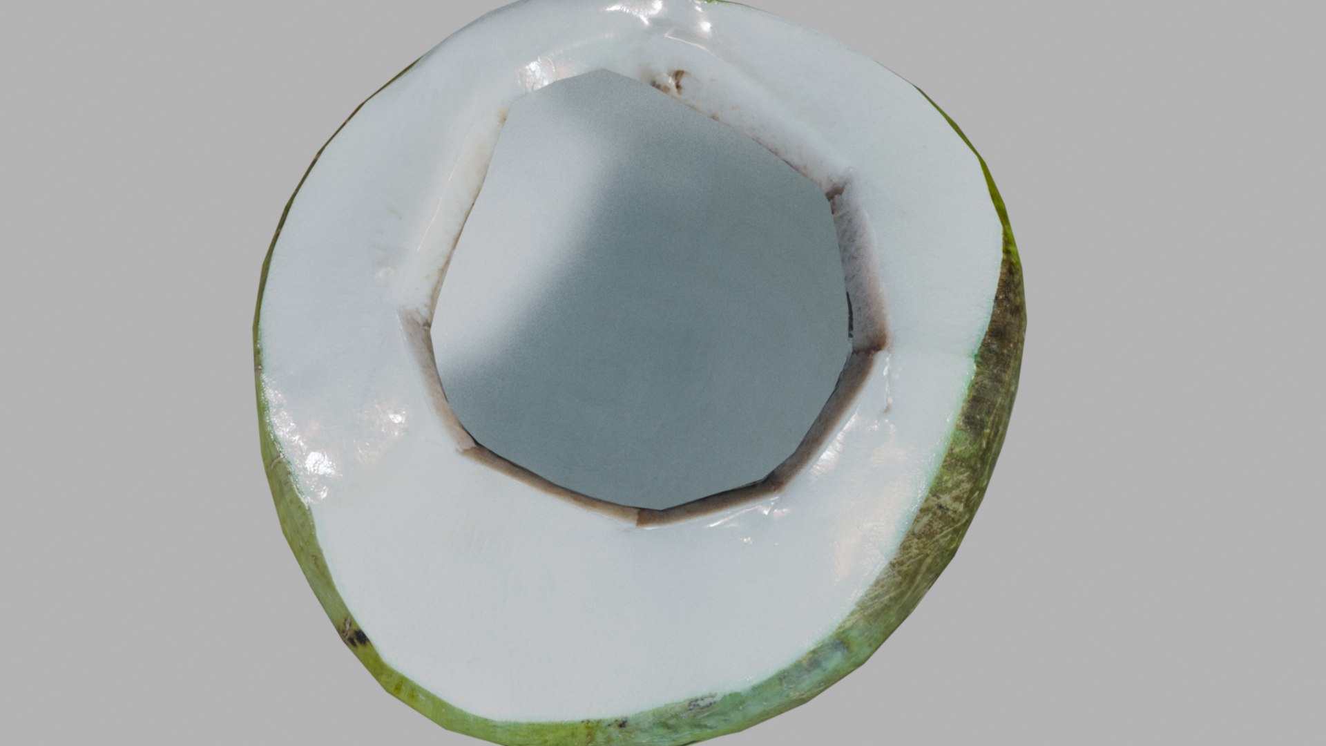 3D Realistic Green Tropical Coconut - TurboSquid 2289787