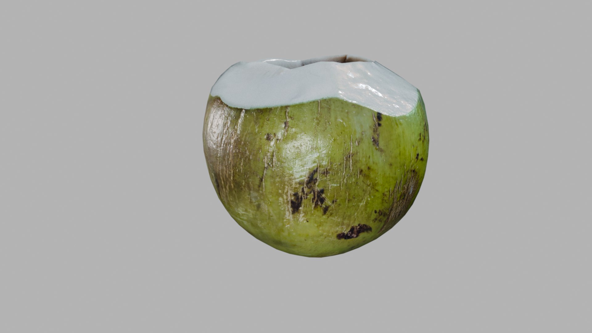 3D Realistic Green Tropical Coconut - TurboSquid 2289787