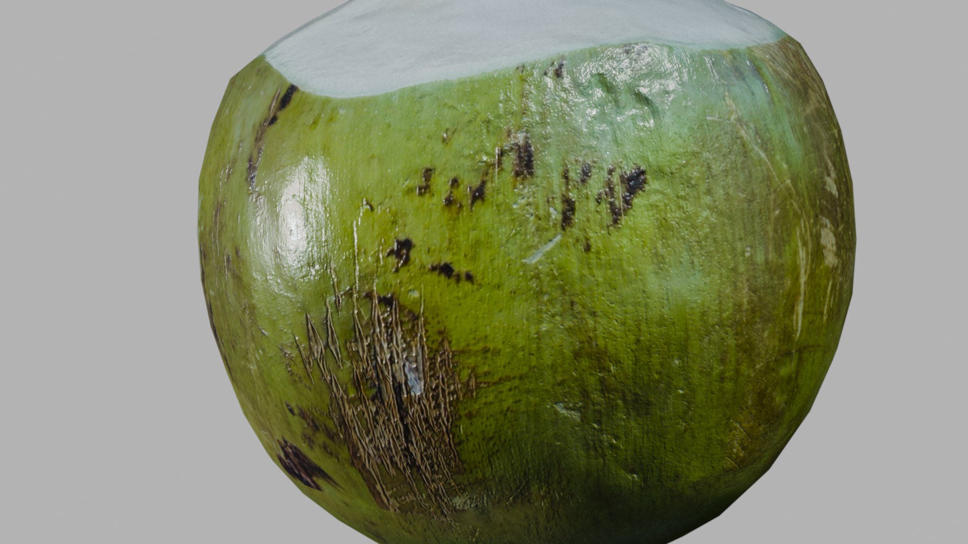 3D Realistic Green Tropical Coconut - TurboSquid 2289787