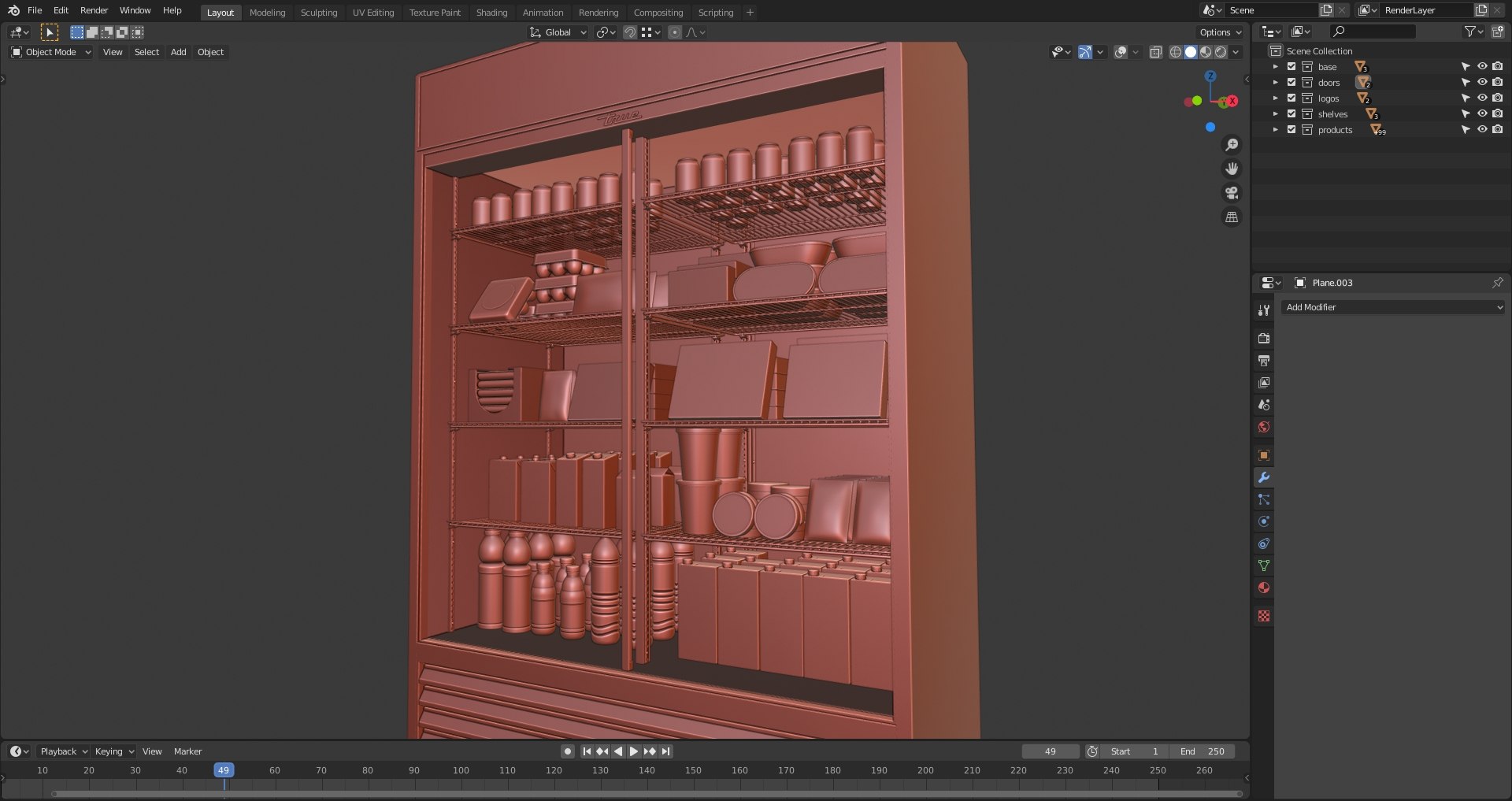 True GDM-47-LD Glass Door Marchendiser 3D - TurboSquid 1855797
