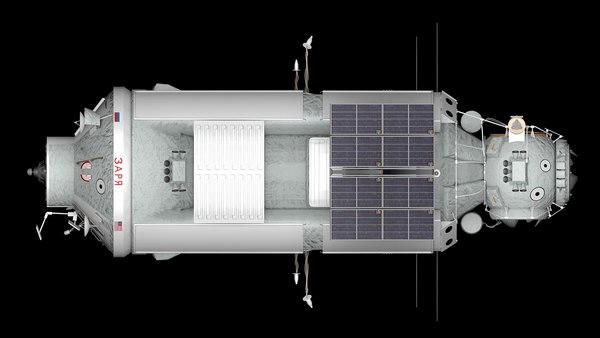 3d iss module zarya fgb model