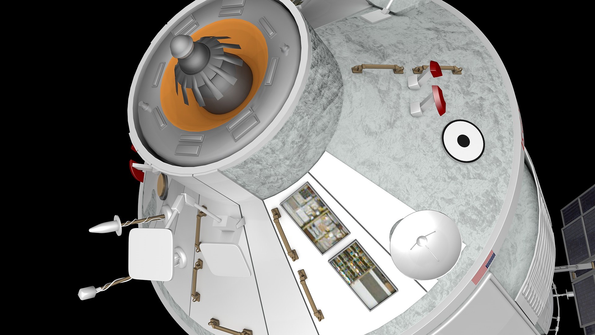 3d Iss Module Zarya Fgb Model