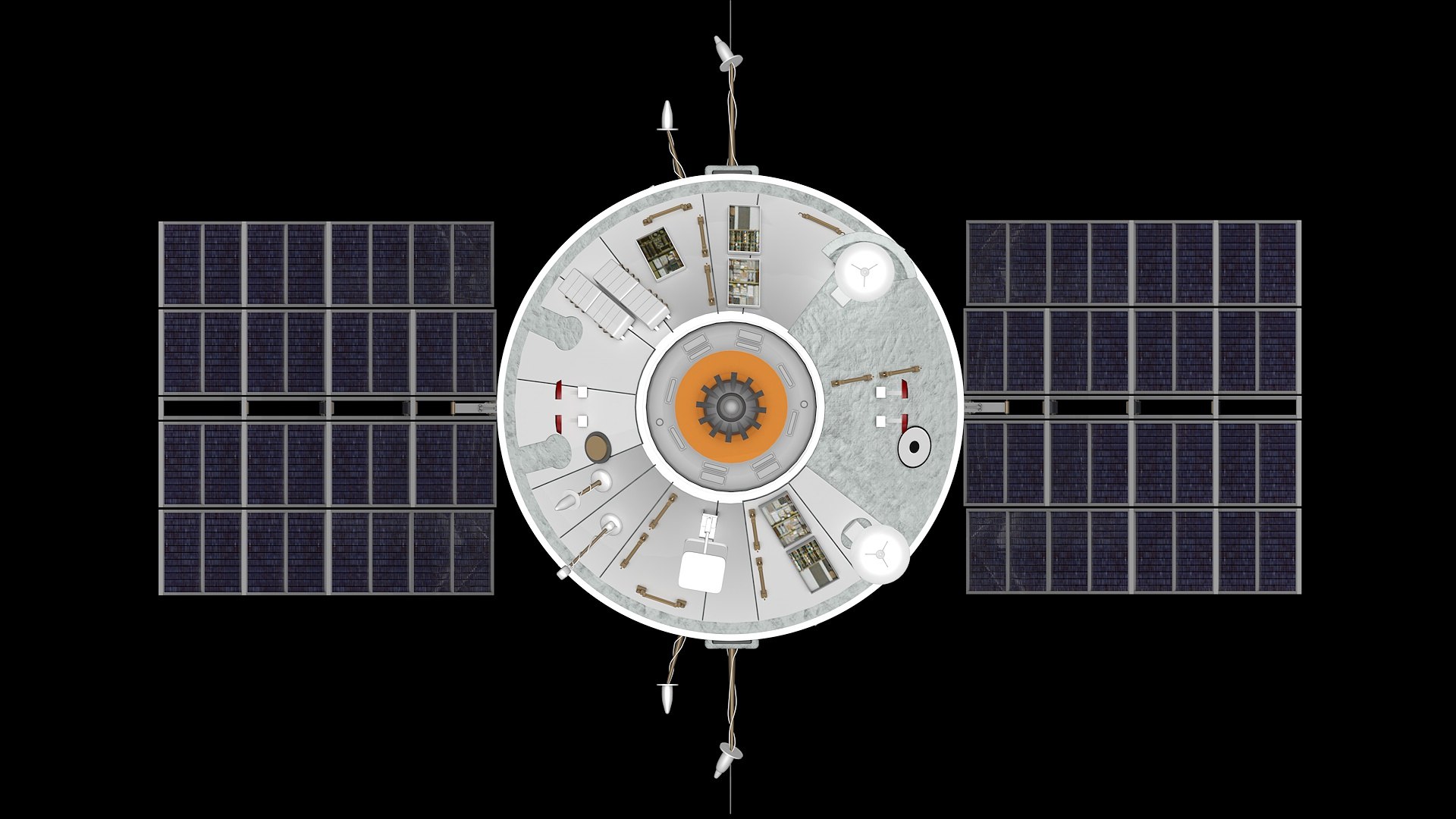 3d Iss Module Zarya Fgb Model