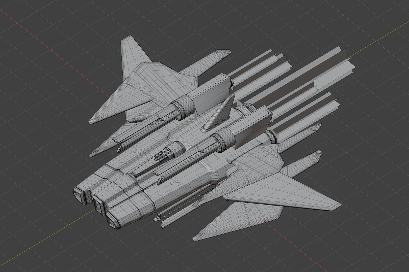 3D Sci-fi Spaceship Model - TurboSquid 2225659
