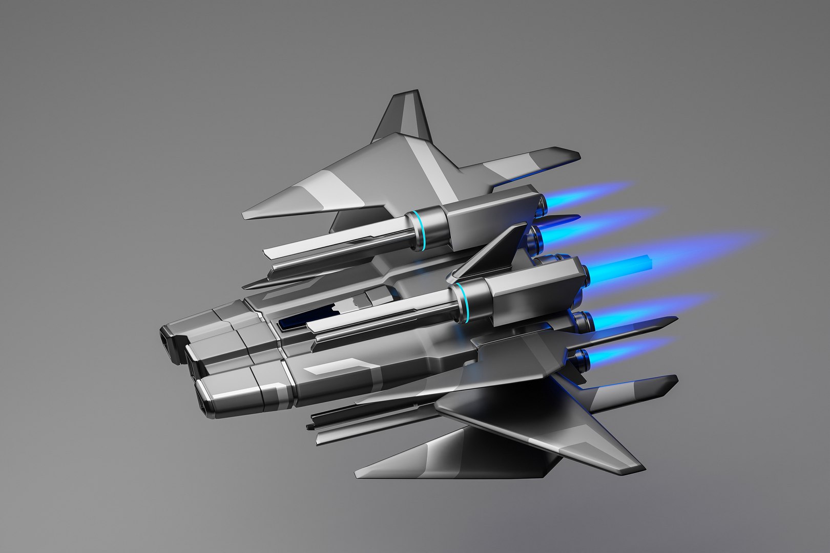 3D Sci-fi Spaceship Model - TurboSquid 2225659