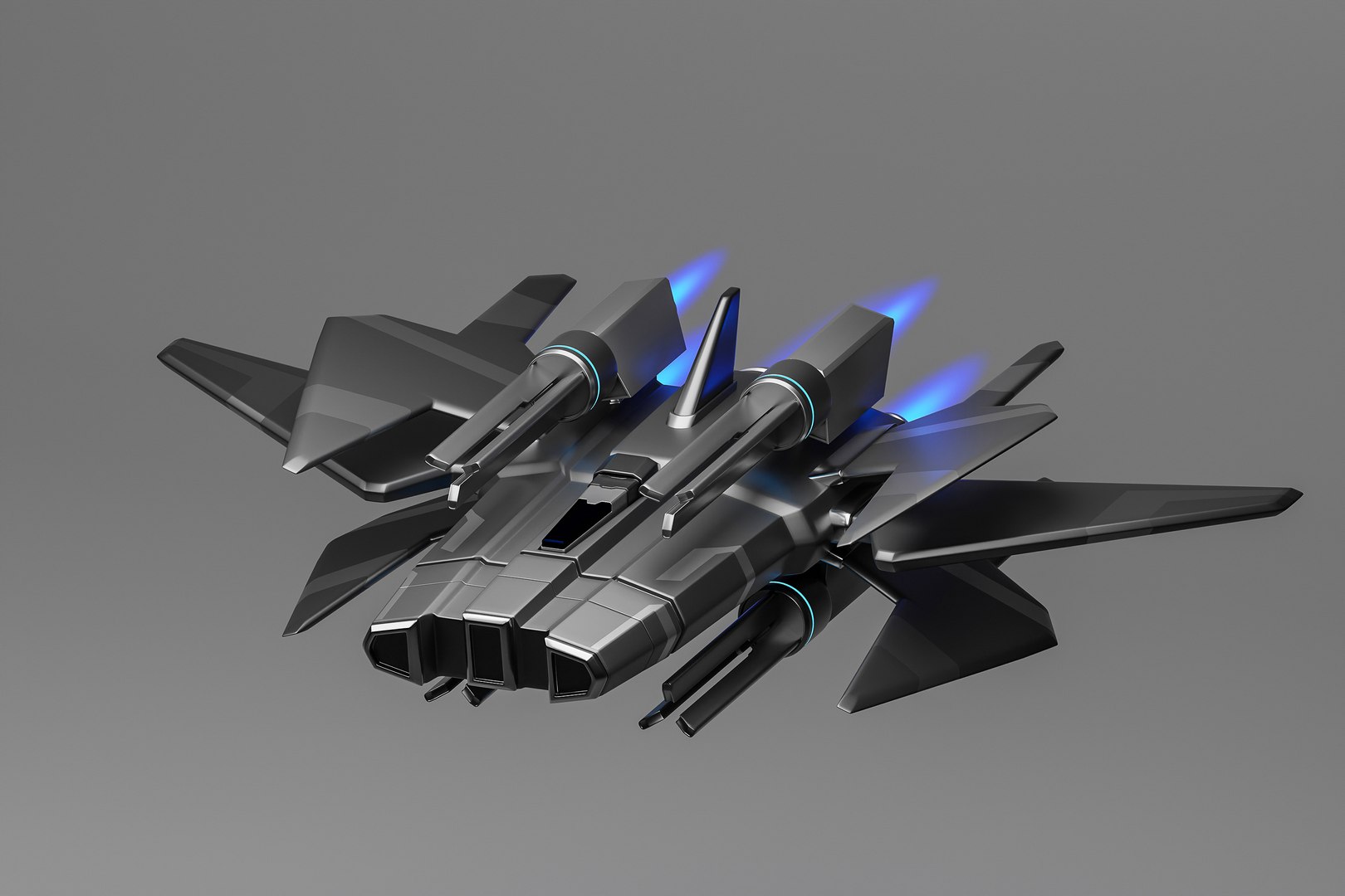3D Sci-fi Spaceship Model - TurboSquid 2225659