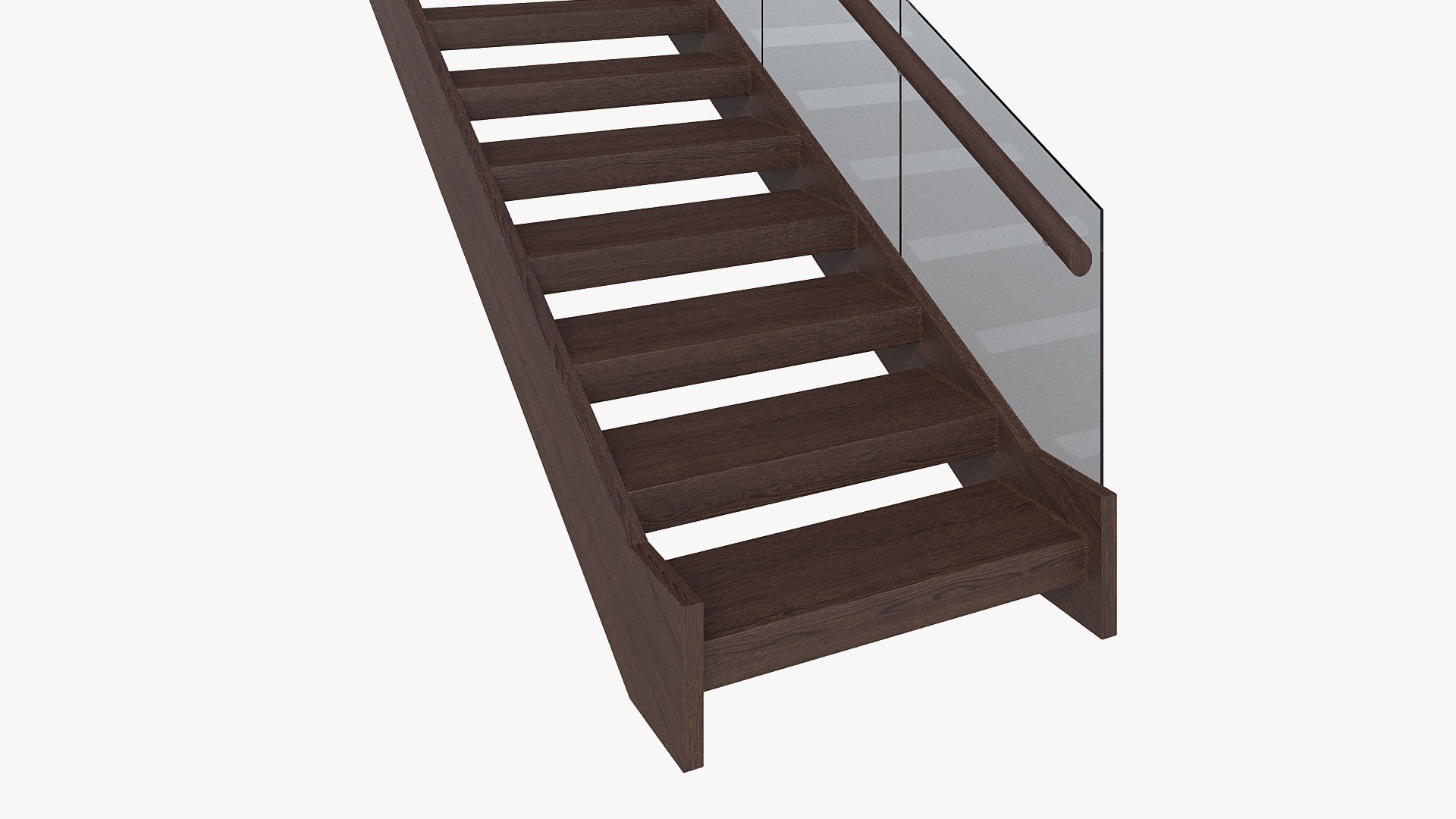3D Architectural Staircase With Glazing - TurboSquid 2088662