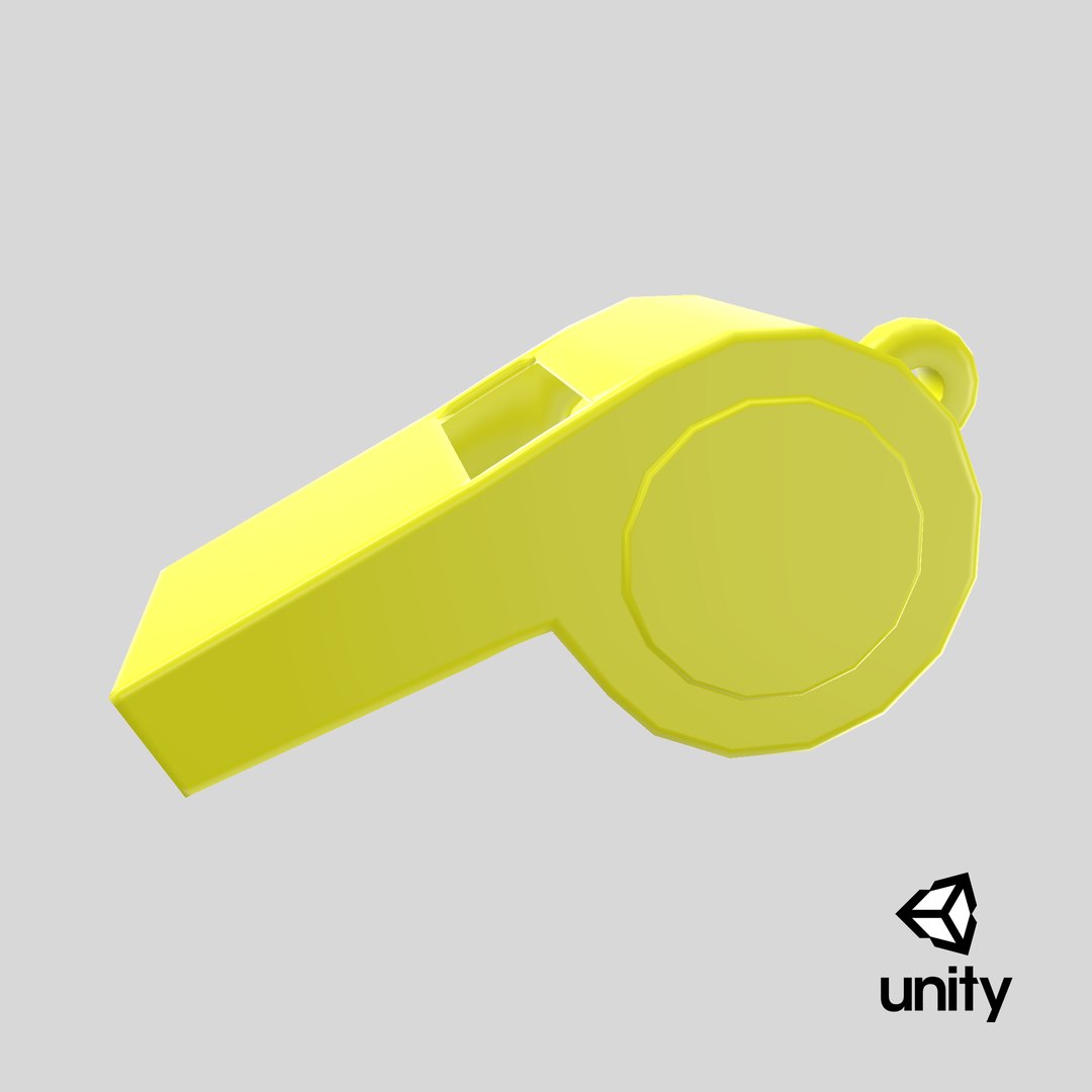 Yellow Whistle 3D - TurboSquid 2253920