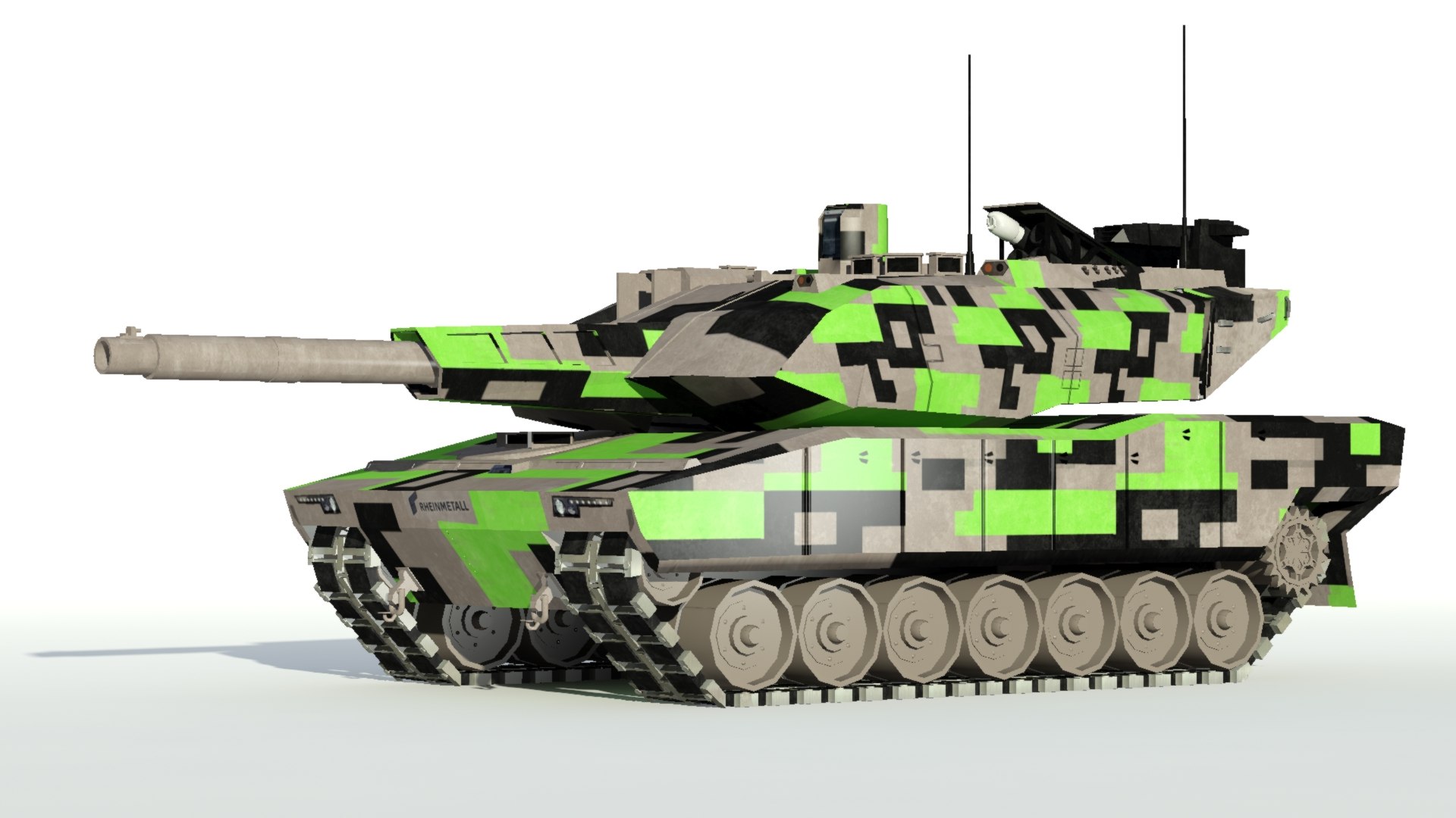 Kf51 Tank 3D Model - TurboSquid 1921816