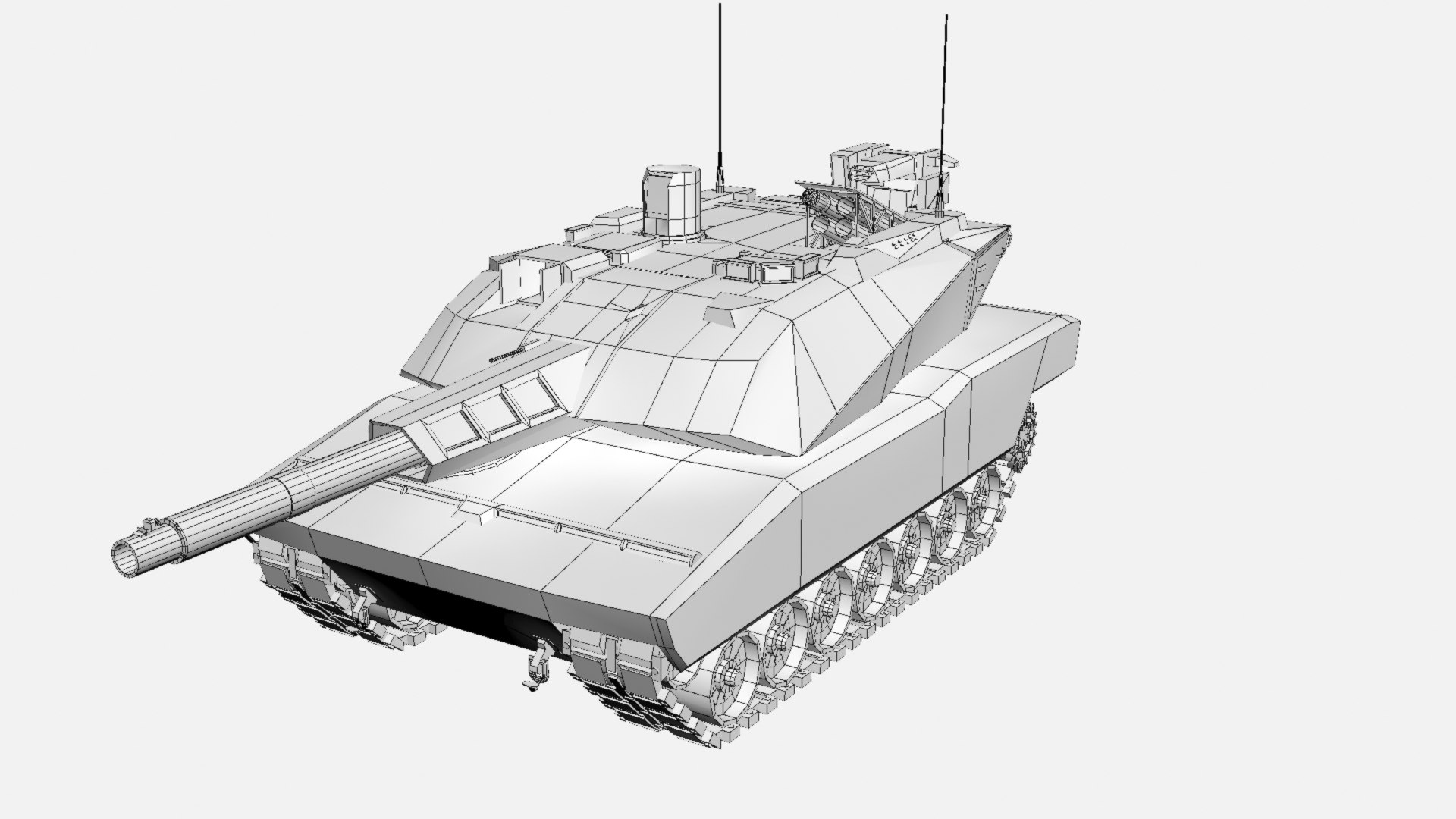 Kf51 Tank 3D Model - TurboSquid 1921816