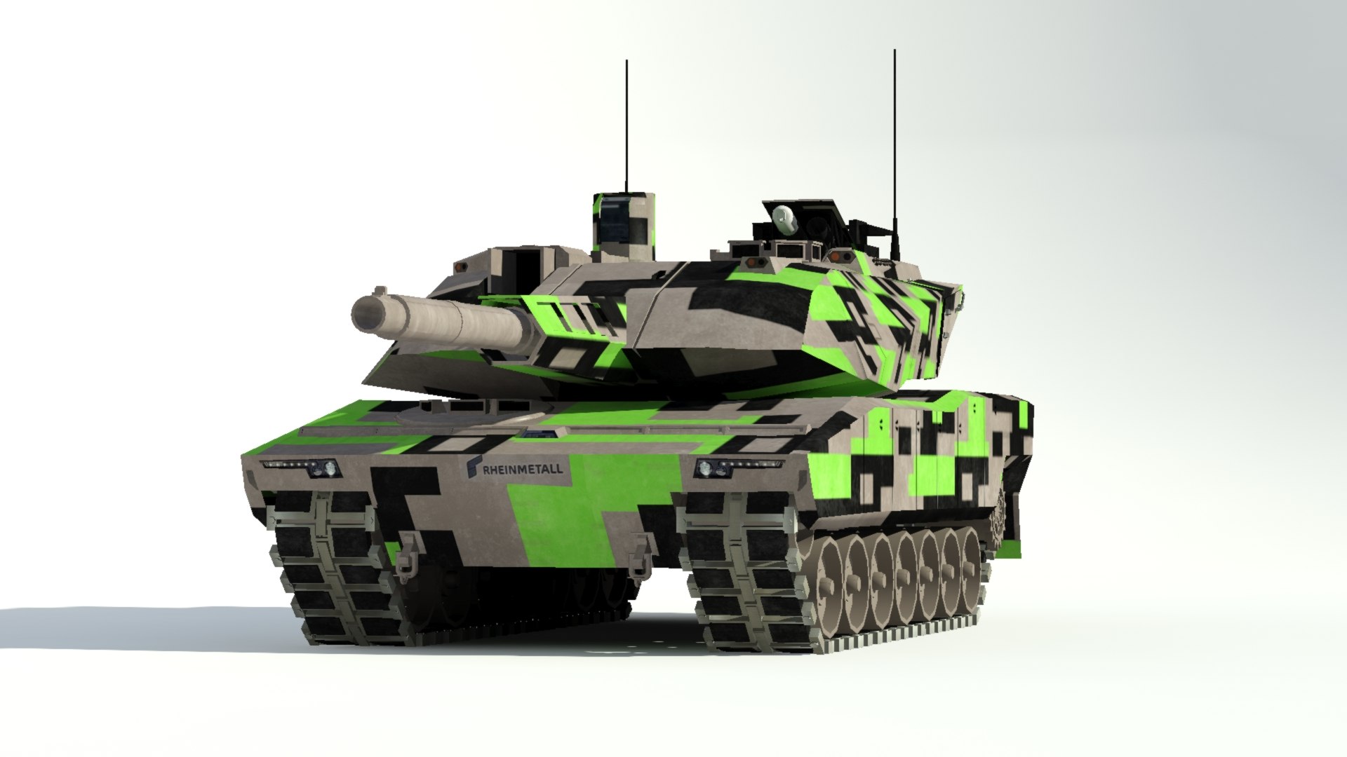 Kf51 Tank 3D Model - TurboSquid 1921816
