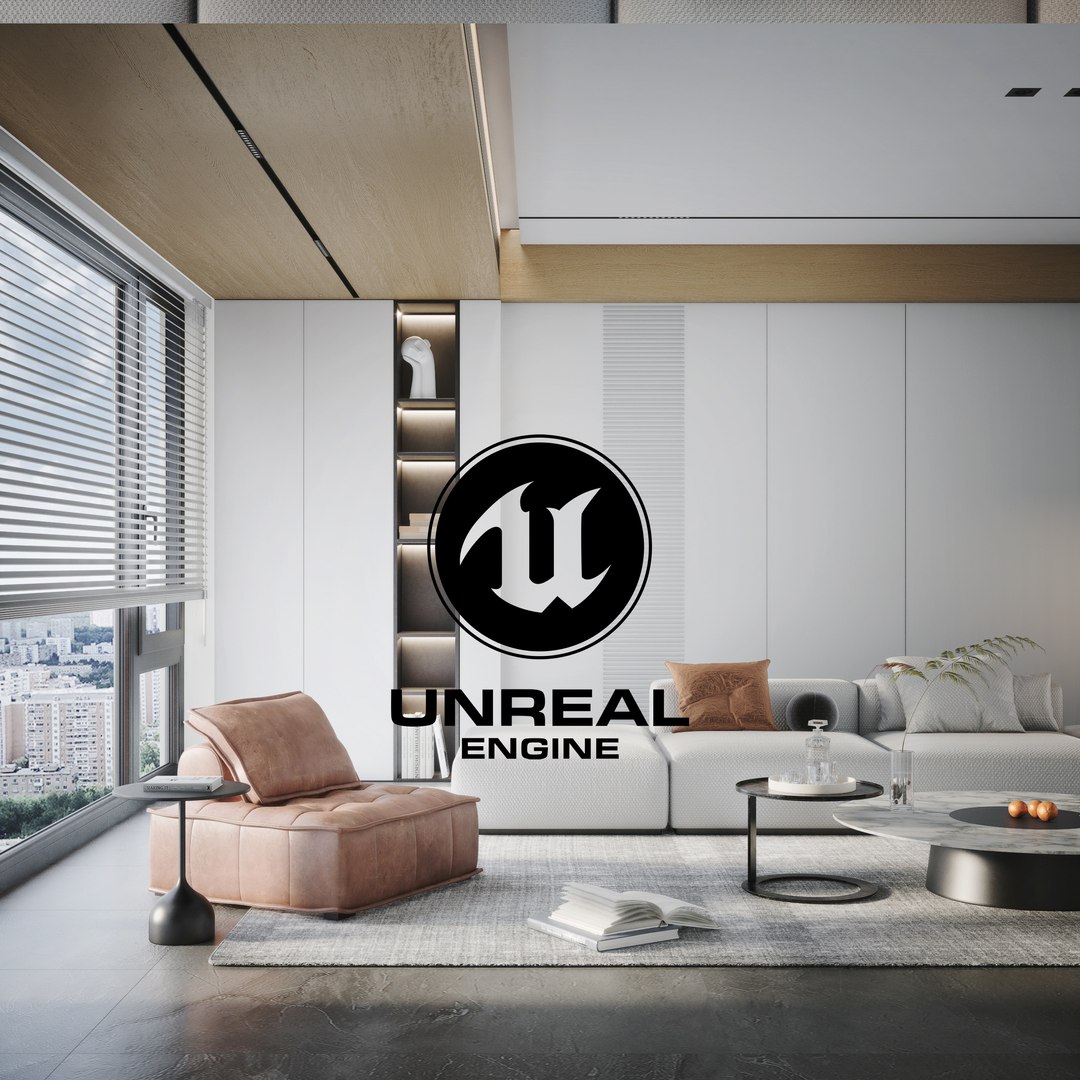 3D Modern Living Room 01 For Unreal Engine - TurboSquid 2210244