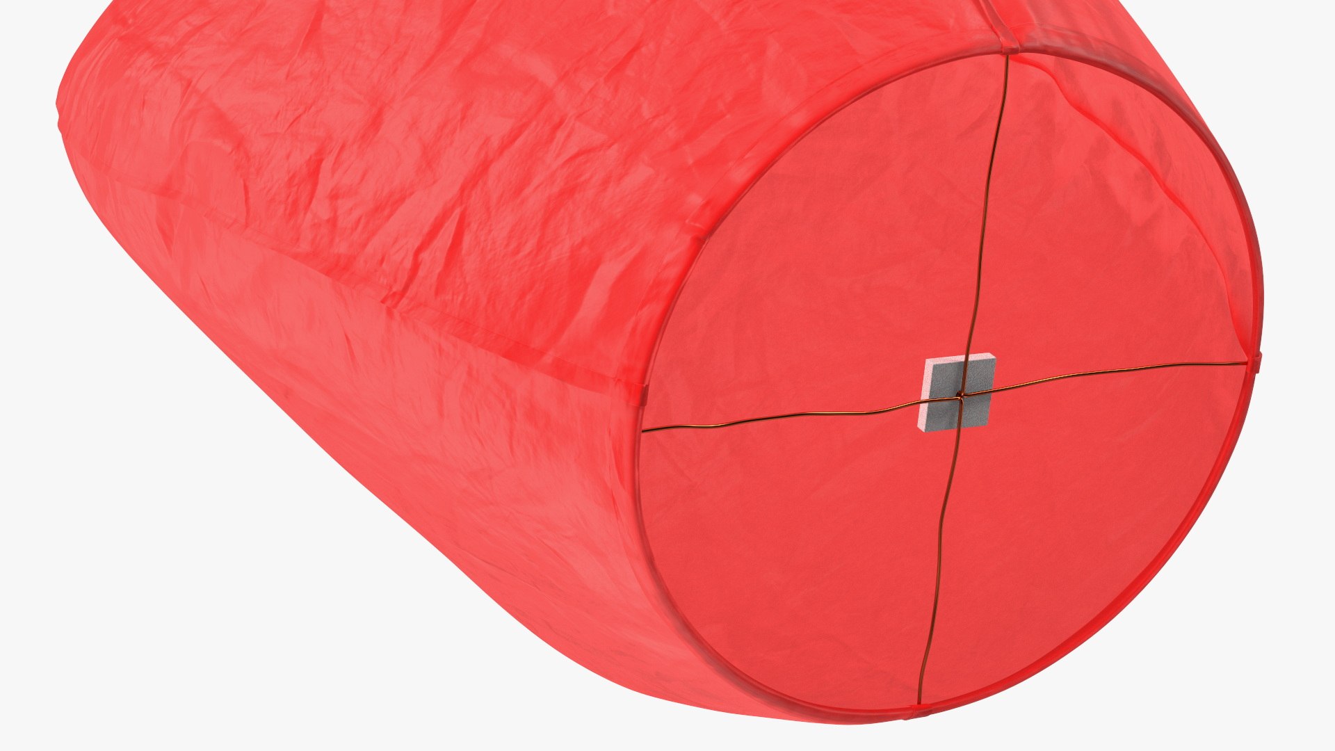 3D Model Sky Lantern Red Color - TurboSquid 2167300