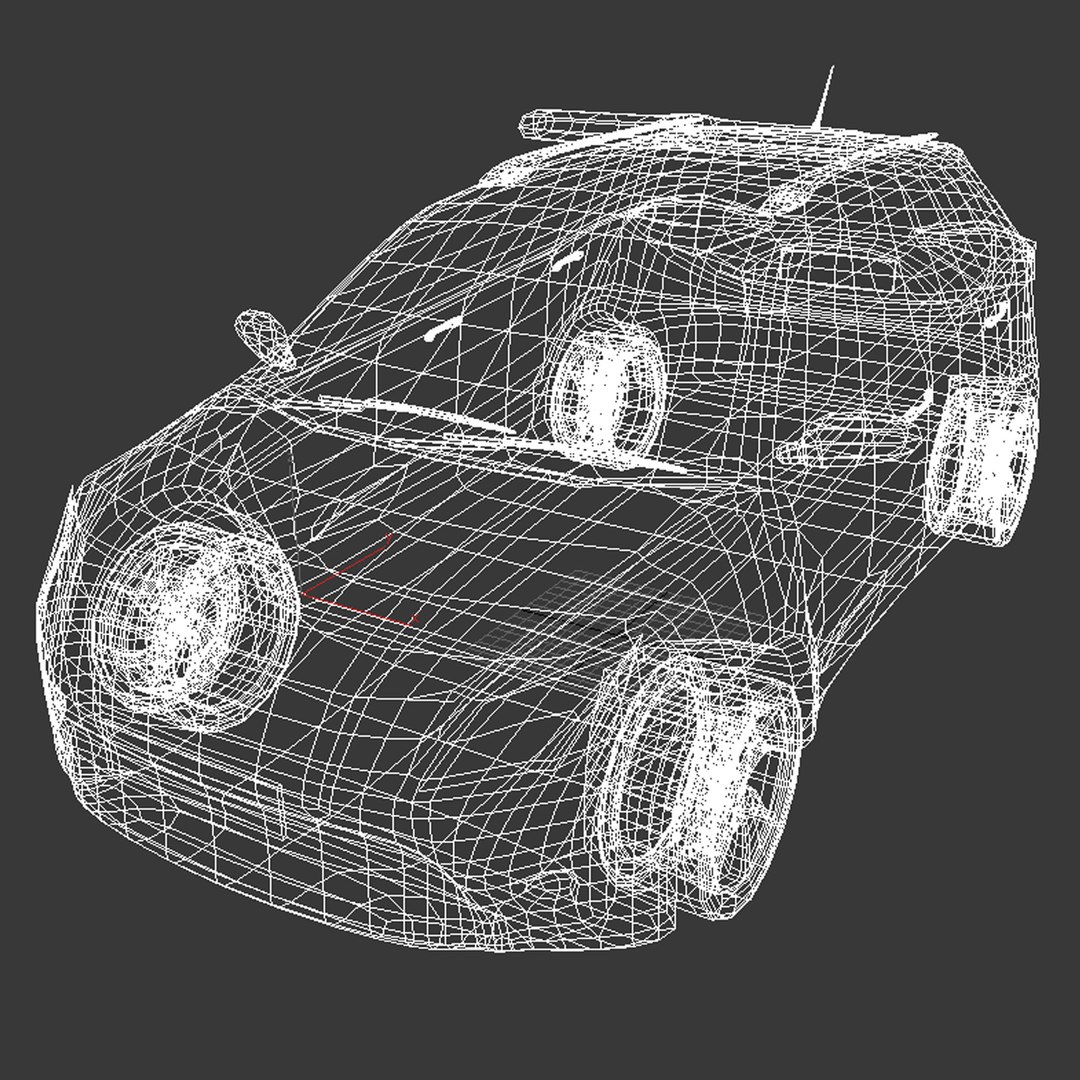 3D Model Low Poly Police Car With Baked Texture - TurboSquid 2209030