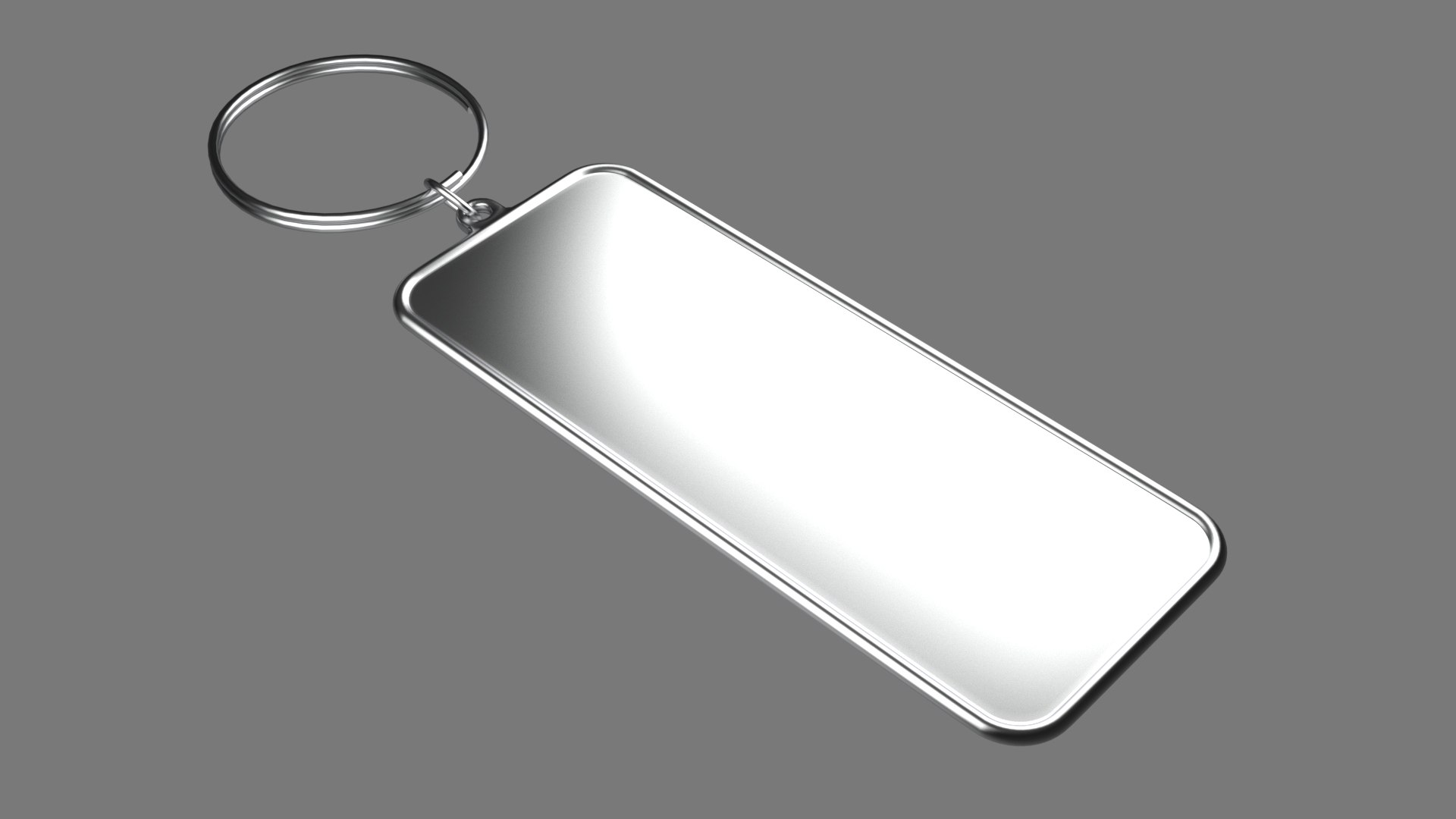 3D Keychain One 3D Model Key Ring With Chain - TurboSquid 2401814
