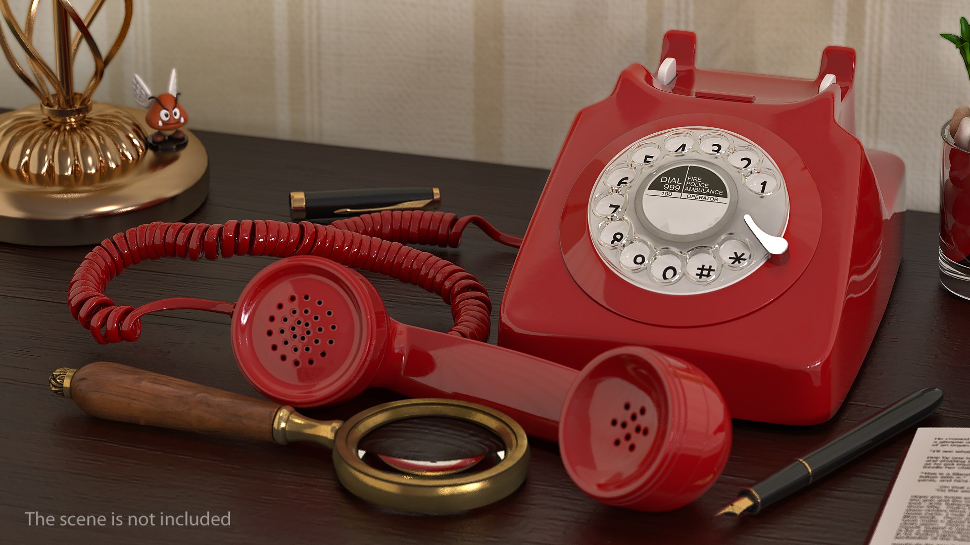 Old Rotary Phone Model - TurboSquid 1389930