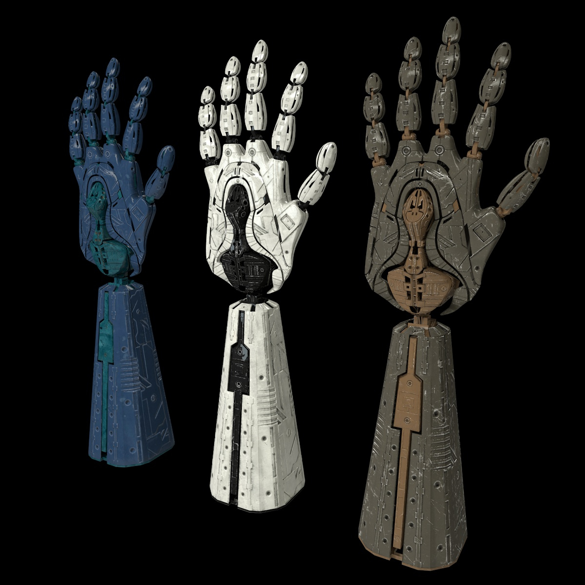 3d model robot hand bot