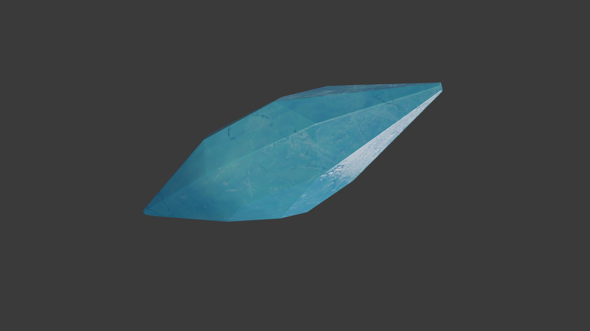 3D Model Stylized Azure Magic Crystal - TurboSquid 2146268