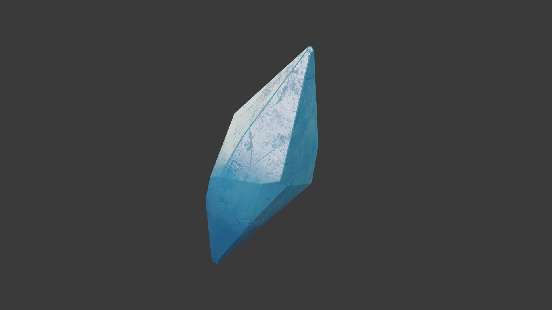 3D Model Stylized Azure Magic Crystal - TurboSquid 2146268