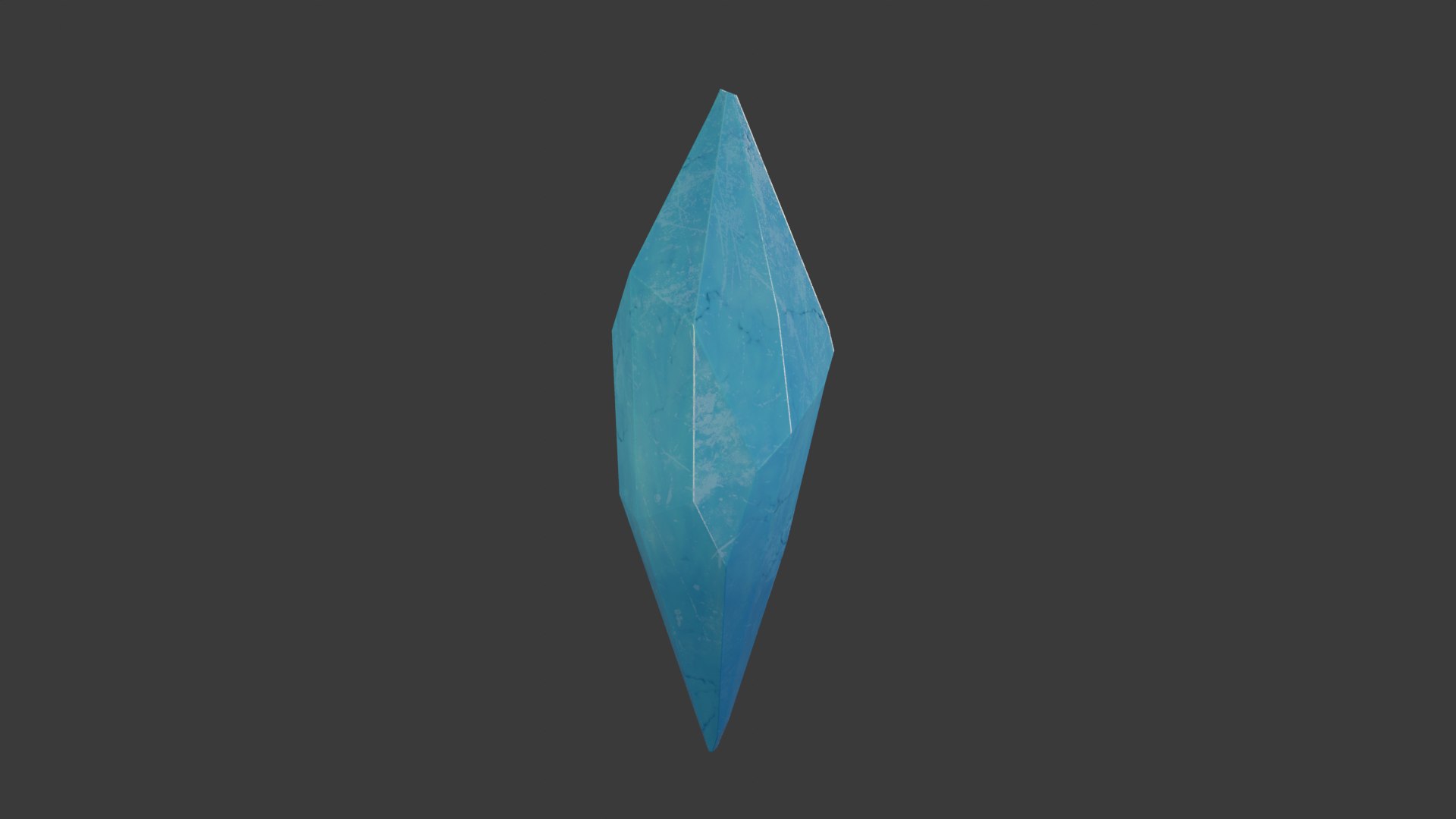 3D Model Stylized Azure Magic Crystal - TurboSquid 2146268