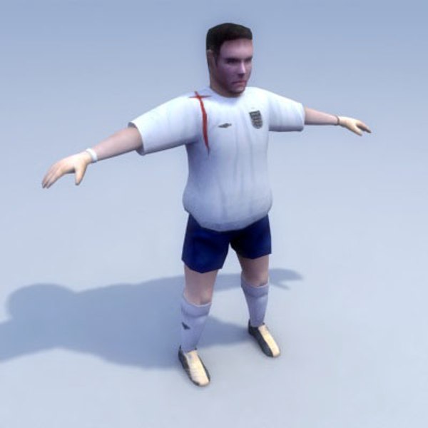 soccer player 3d model