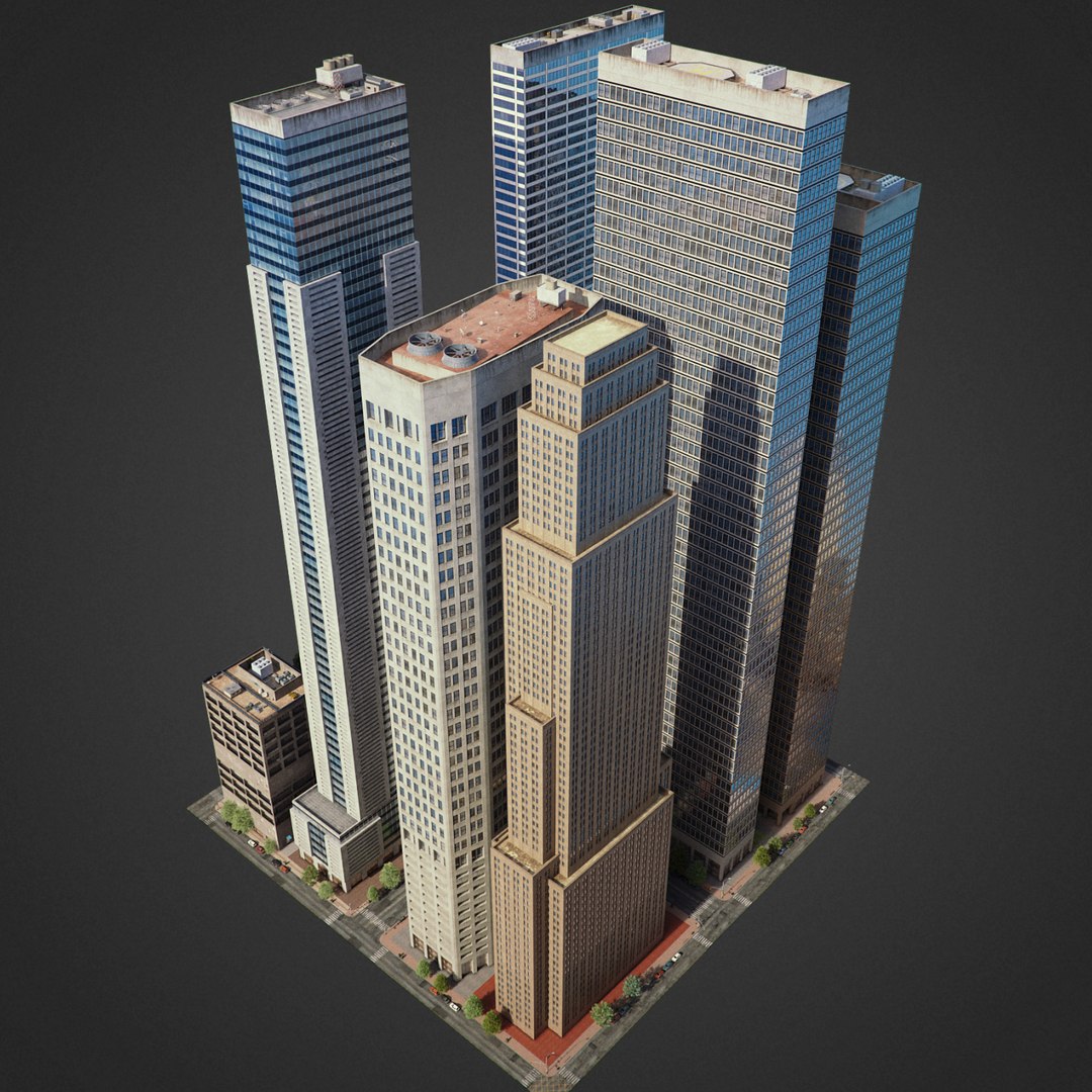3D City Exterior Streets Model - TurboSquid 1521827