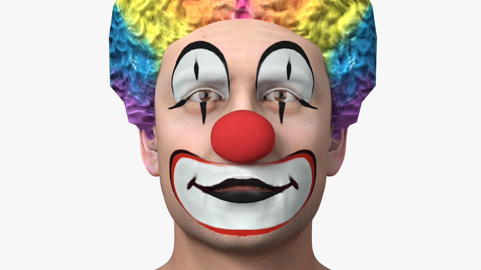 3D Model Funny Clown Head - TurboSquid 1587678
