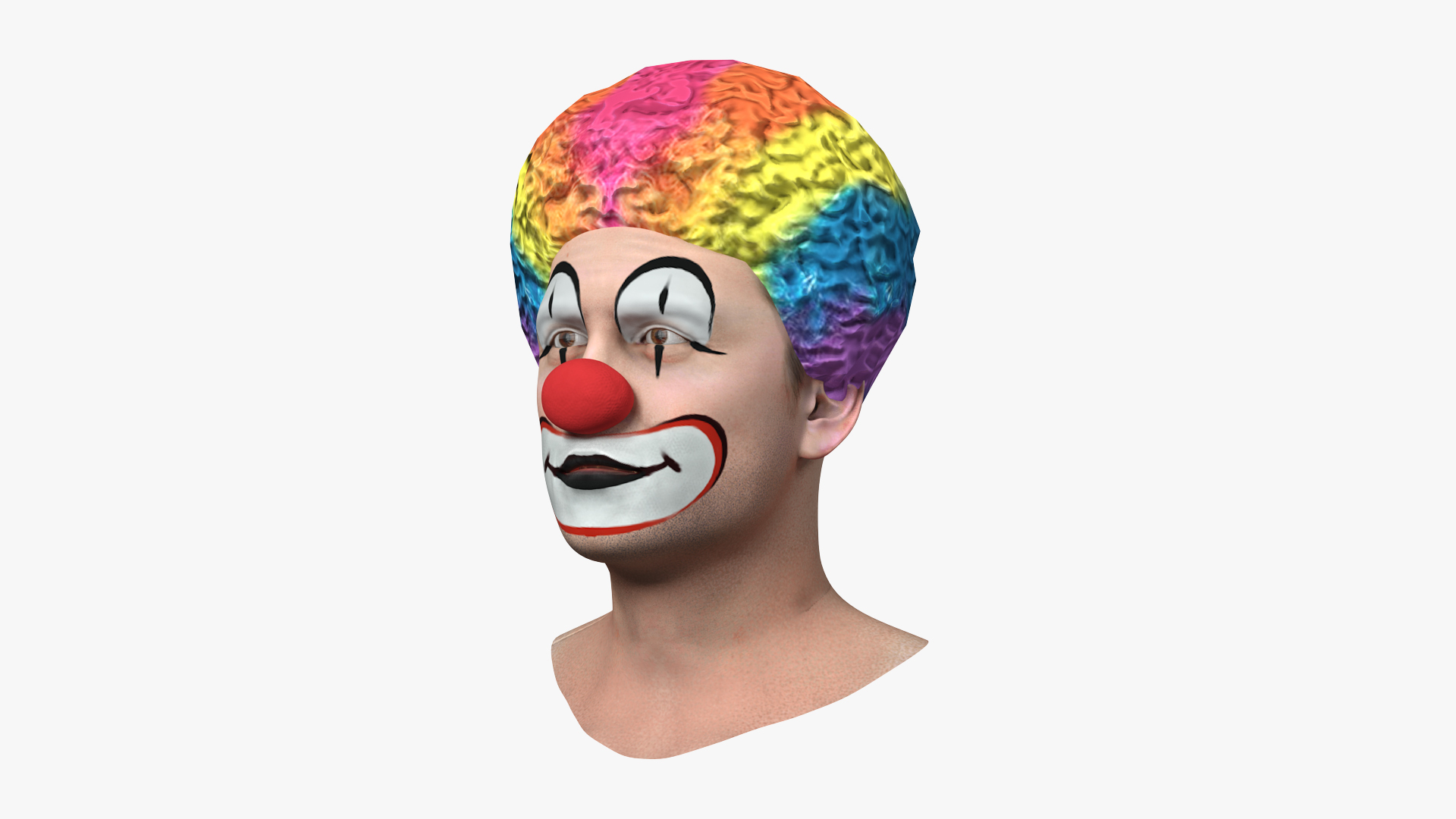 3D Model Funny Clown Head - TurboSquid 1587678