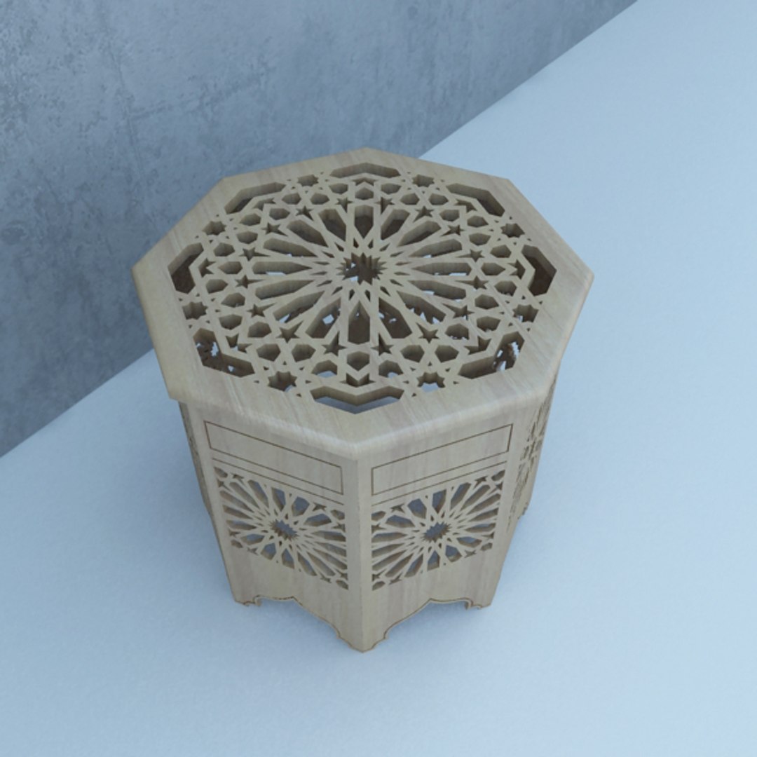 3D Traditional Table Model - TurboSquid 1289551