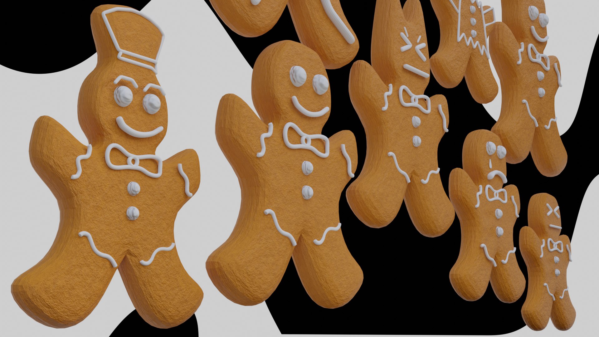 3D Gingerbread Collection - TurboSquid 2161984